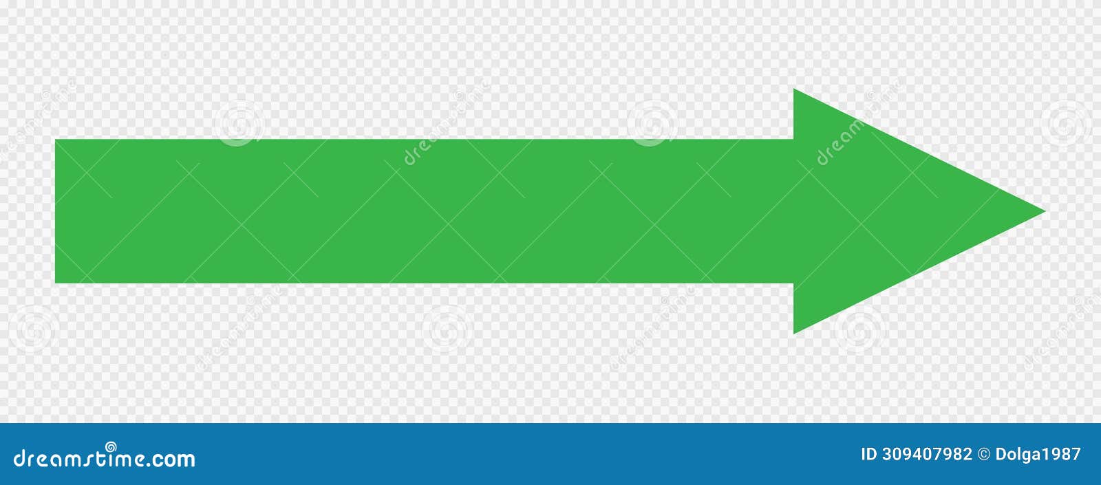 A Green Arrow on a Transparent Background Indicates the Direction of ...