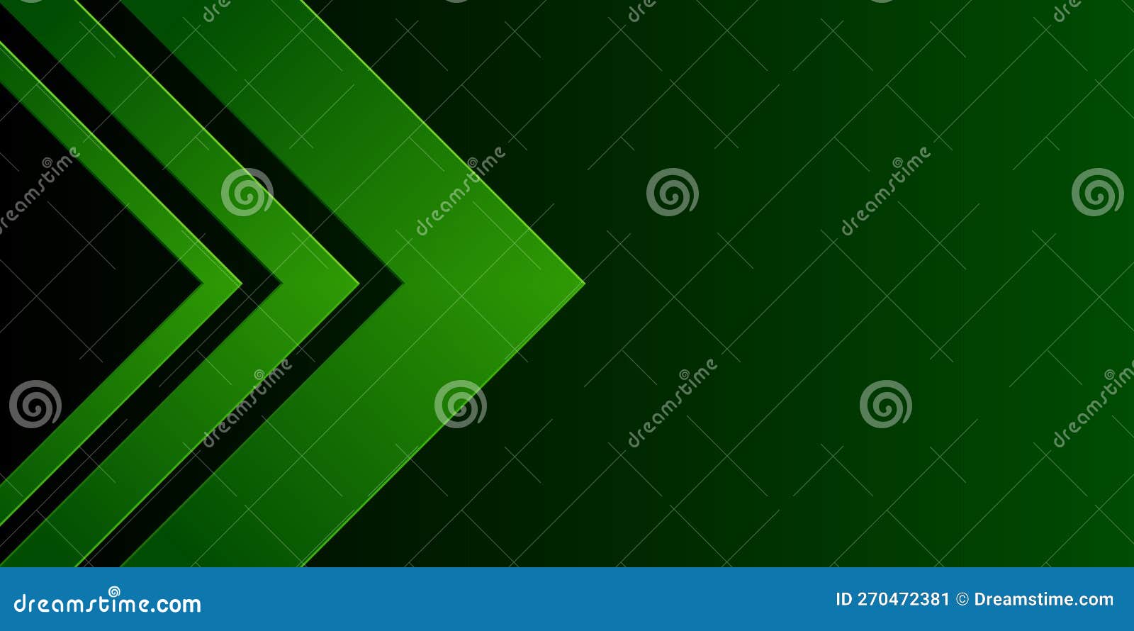 Green Arrowhead Right Triangle 3D Abstract Background Stock Vector ...