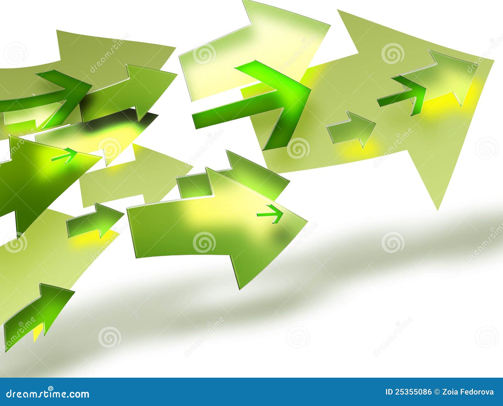 Green arrows stock illustration. Illustration of light - 25355086