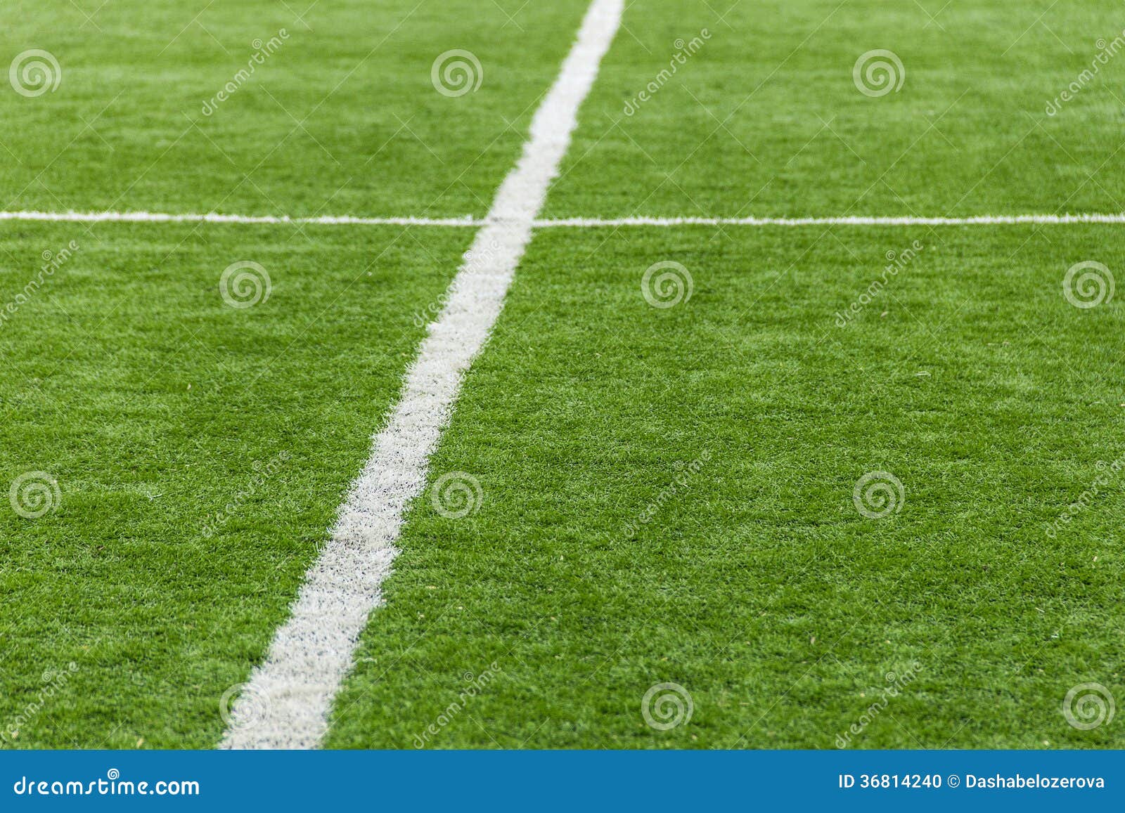 Green Artificial Football Pitch Stock Photo - Image of sport, single ...