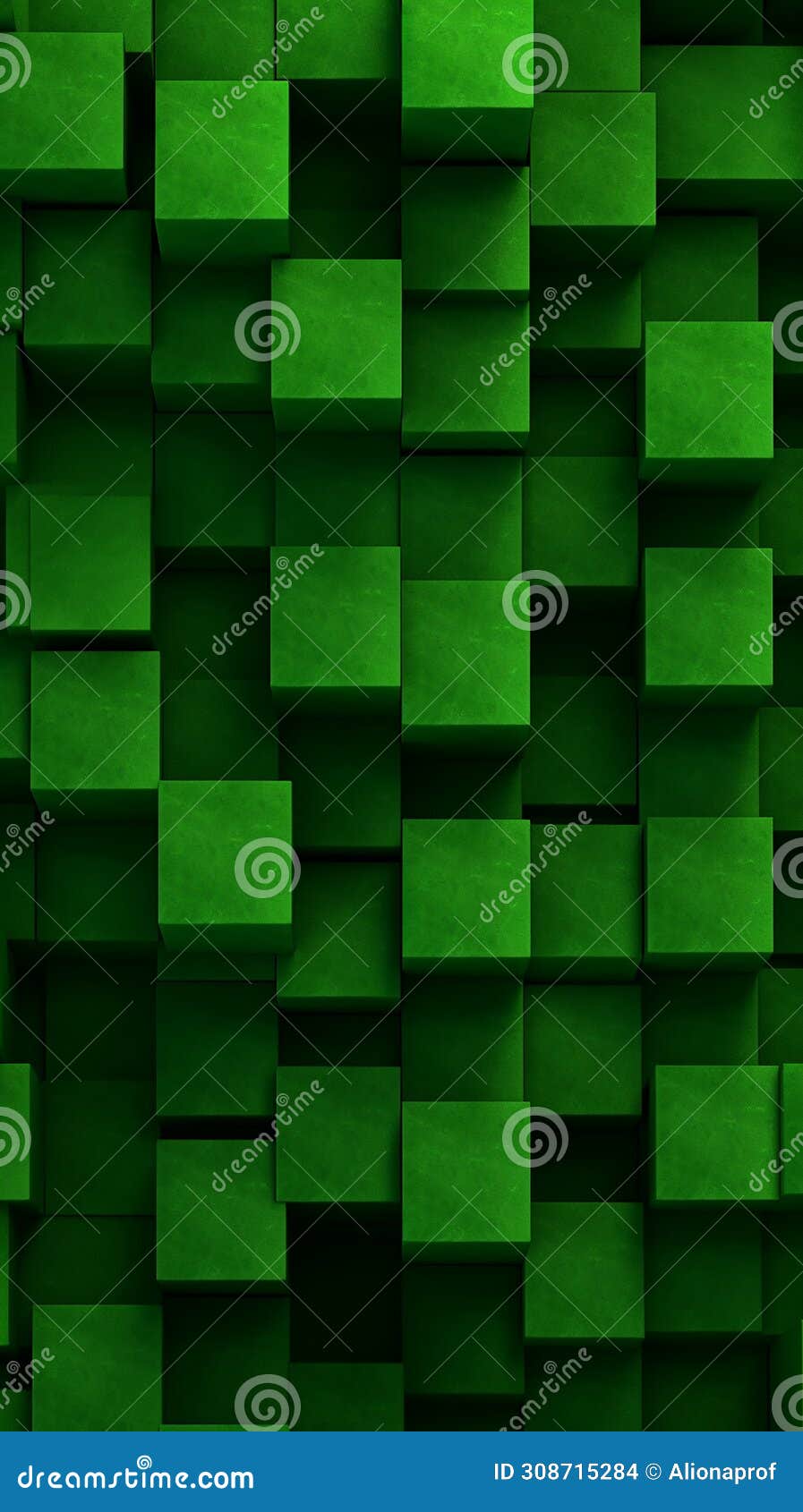 Green Artificial Grass Cubes Texture Background, Close-up, Top View ...