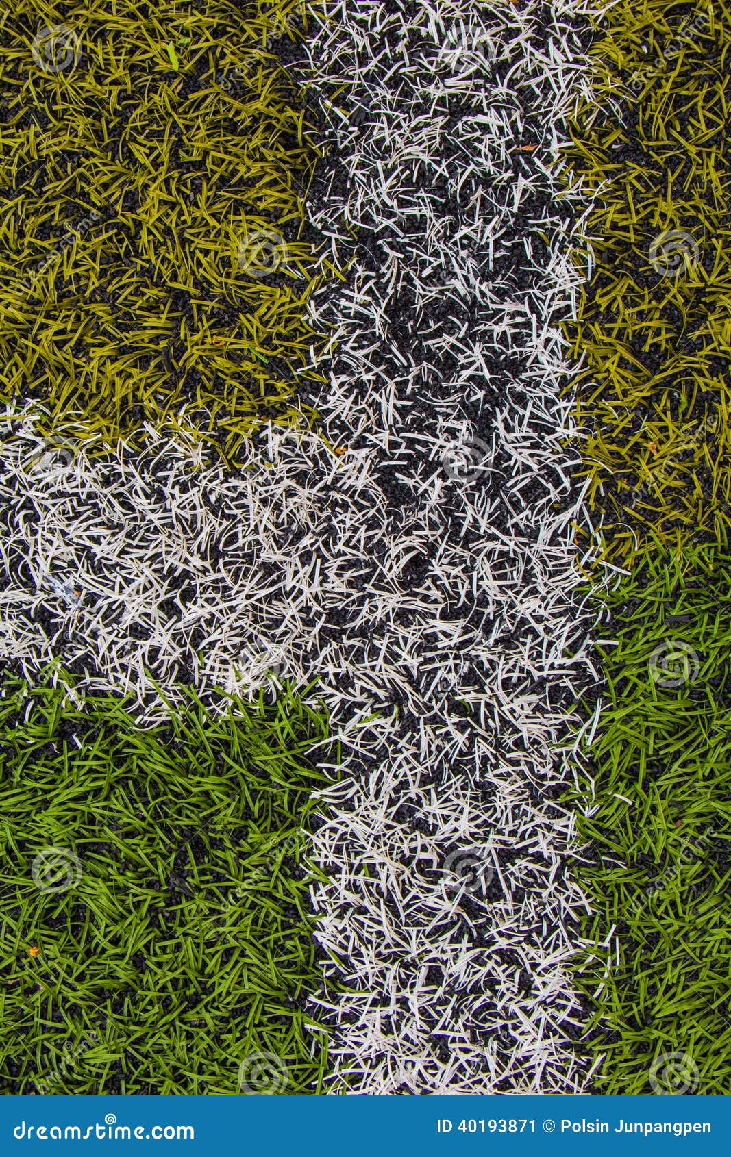 Green Artificial Turf Pattern with a Line Stock Image - Image of play ...