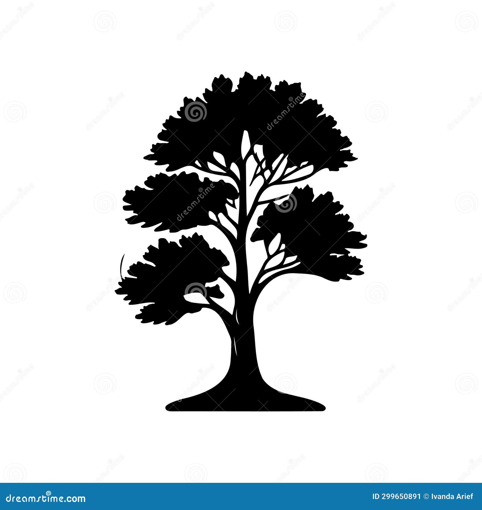 Green Ash Icon Hand Draw Black Colour Tree Day Logo Symbol Perfect ...