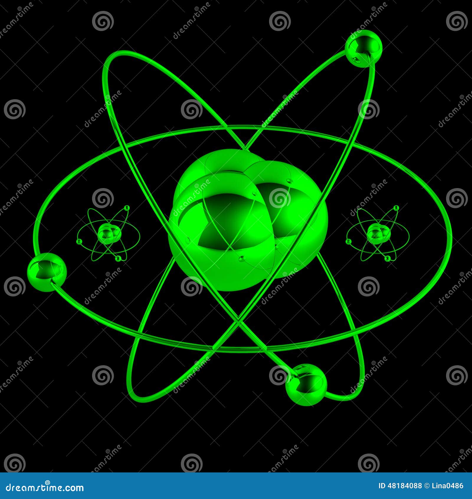 Green Atom Royalty-Free Stock Photo | CartoonDealer.com #188407221
