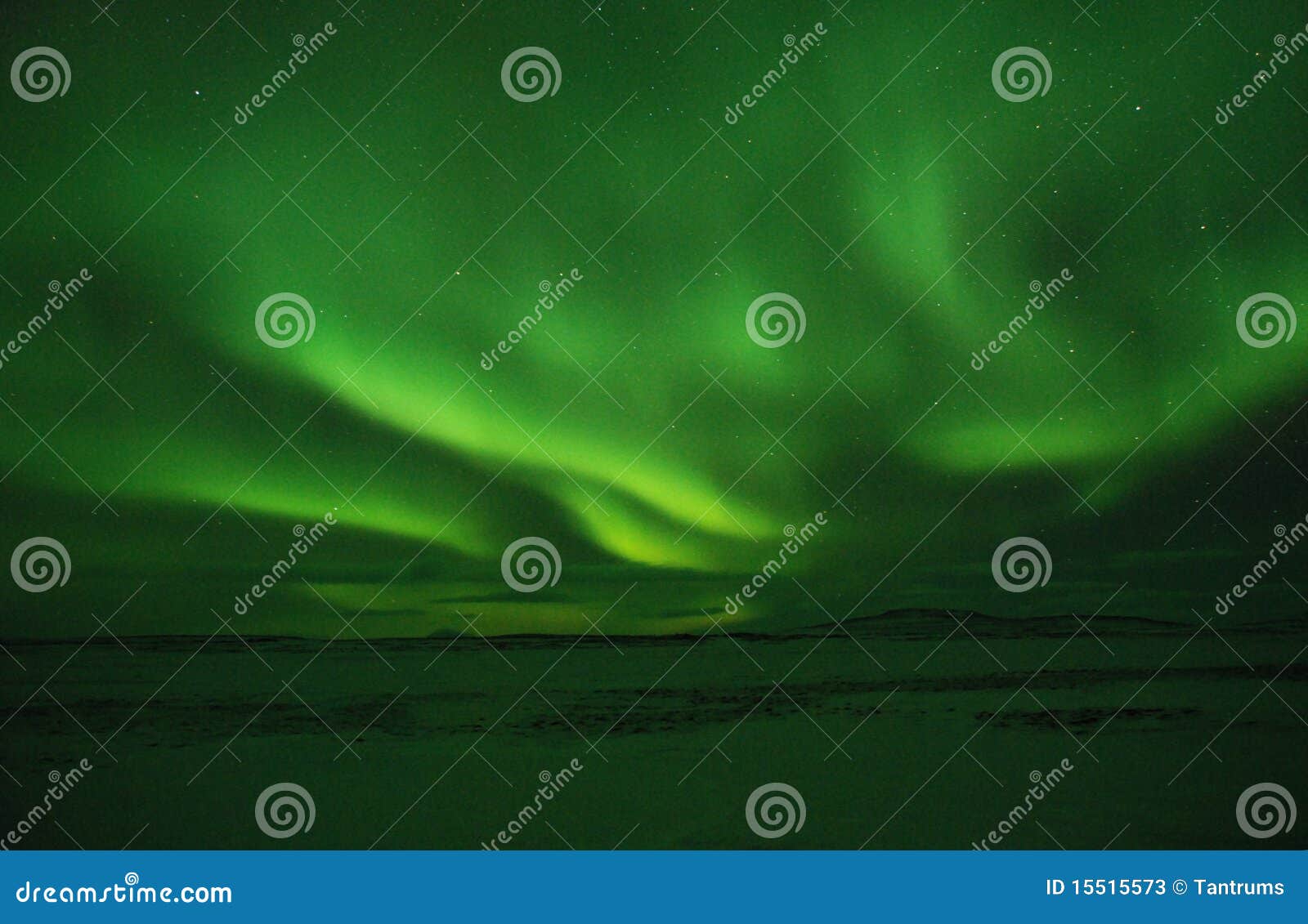 Green Aurora stock image. Image of nature, aurora, show - 15515573