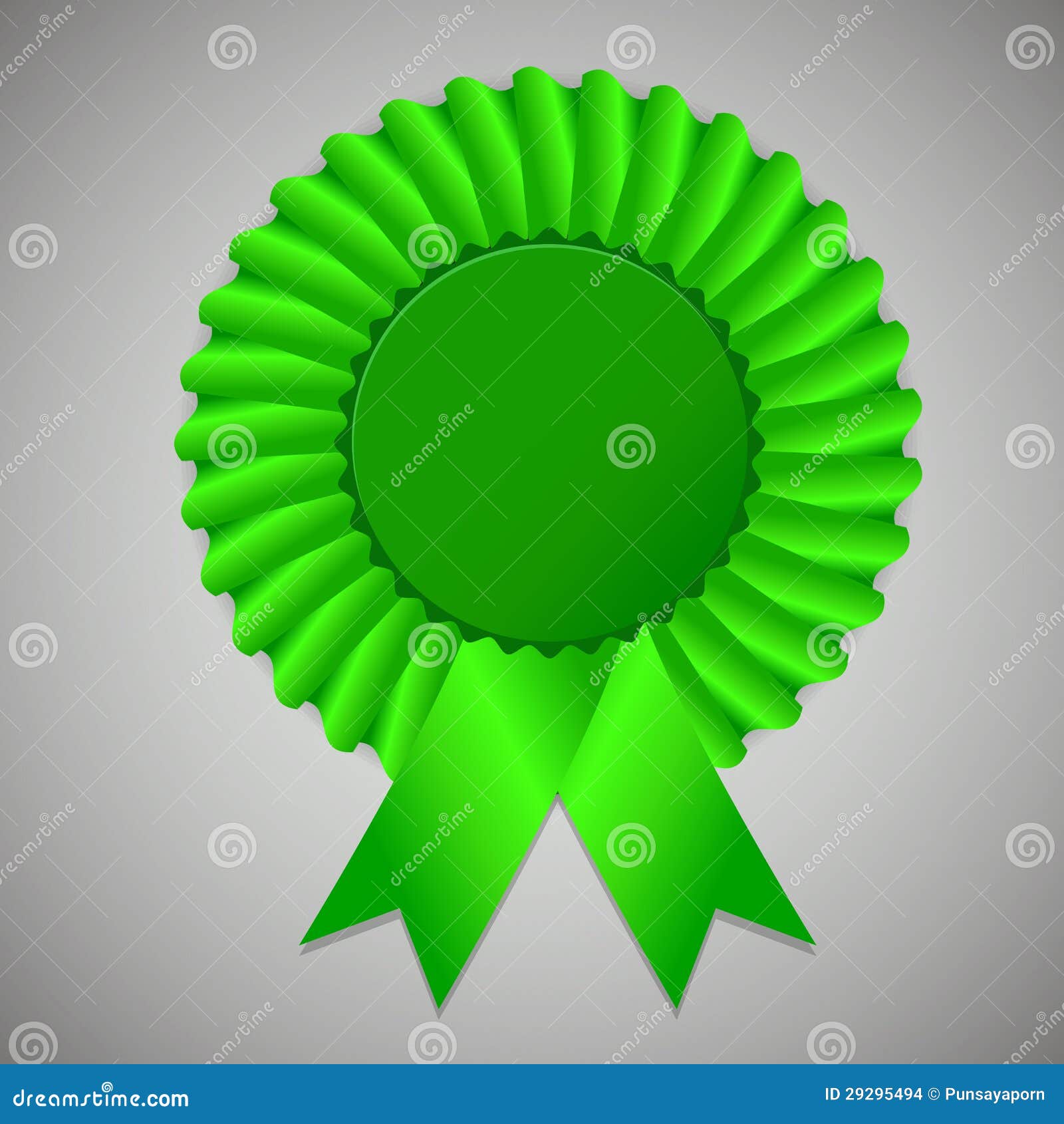 Green Award Ribbon Icon Vector Illustration | CartoonDealer.com #140301170