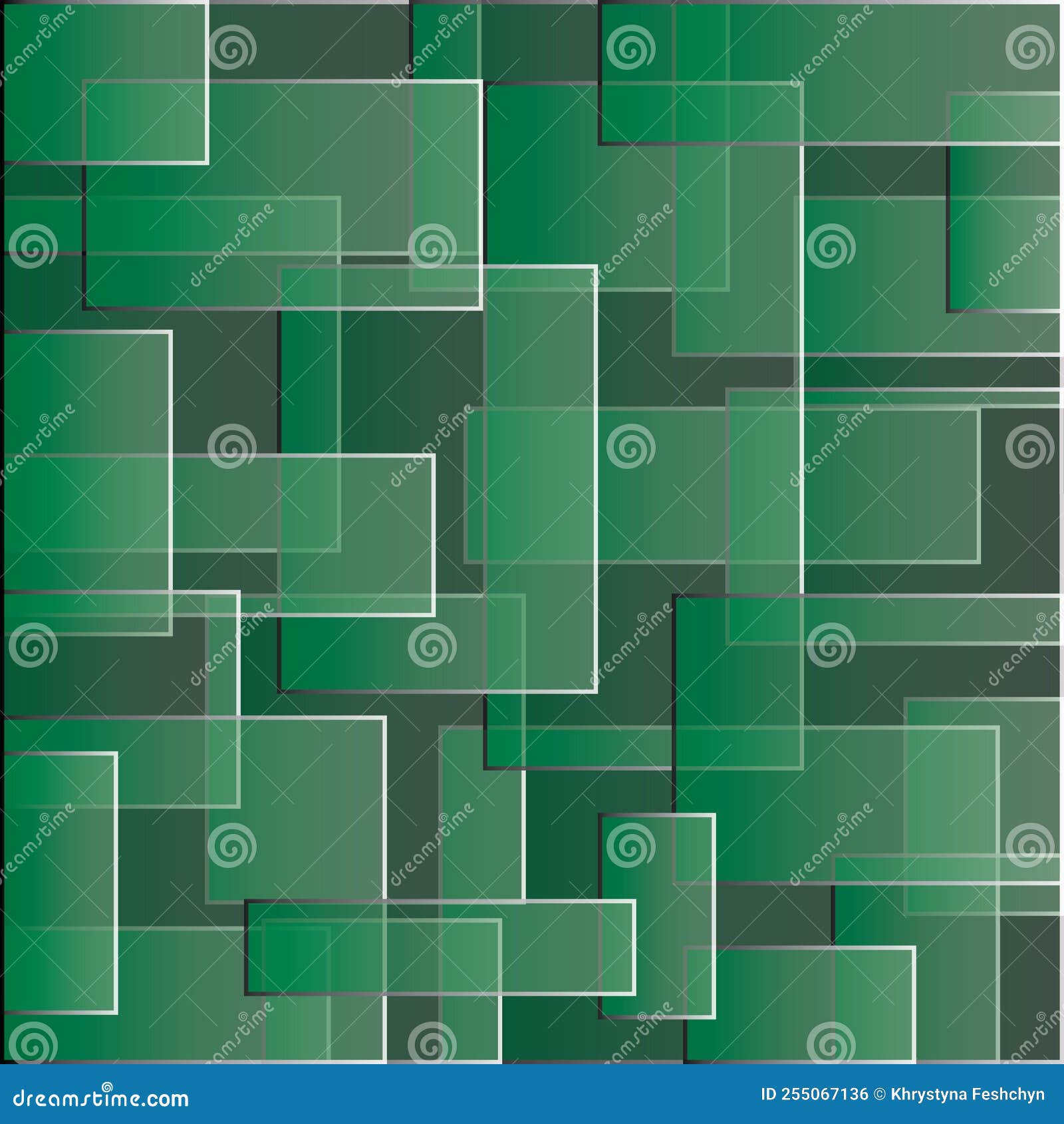 Green Backdrop with Squares. Color Abstract Pattern Stock Vector ...