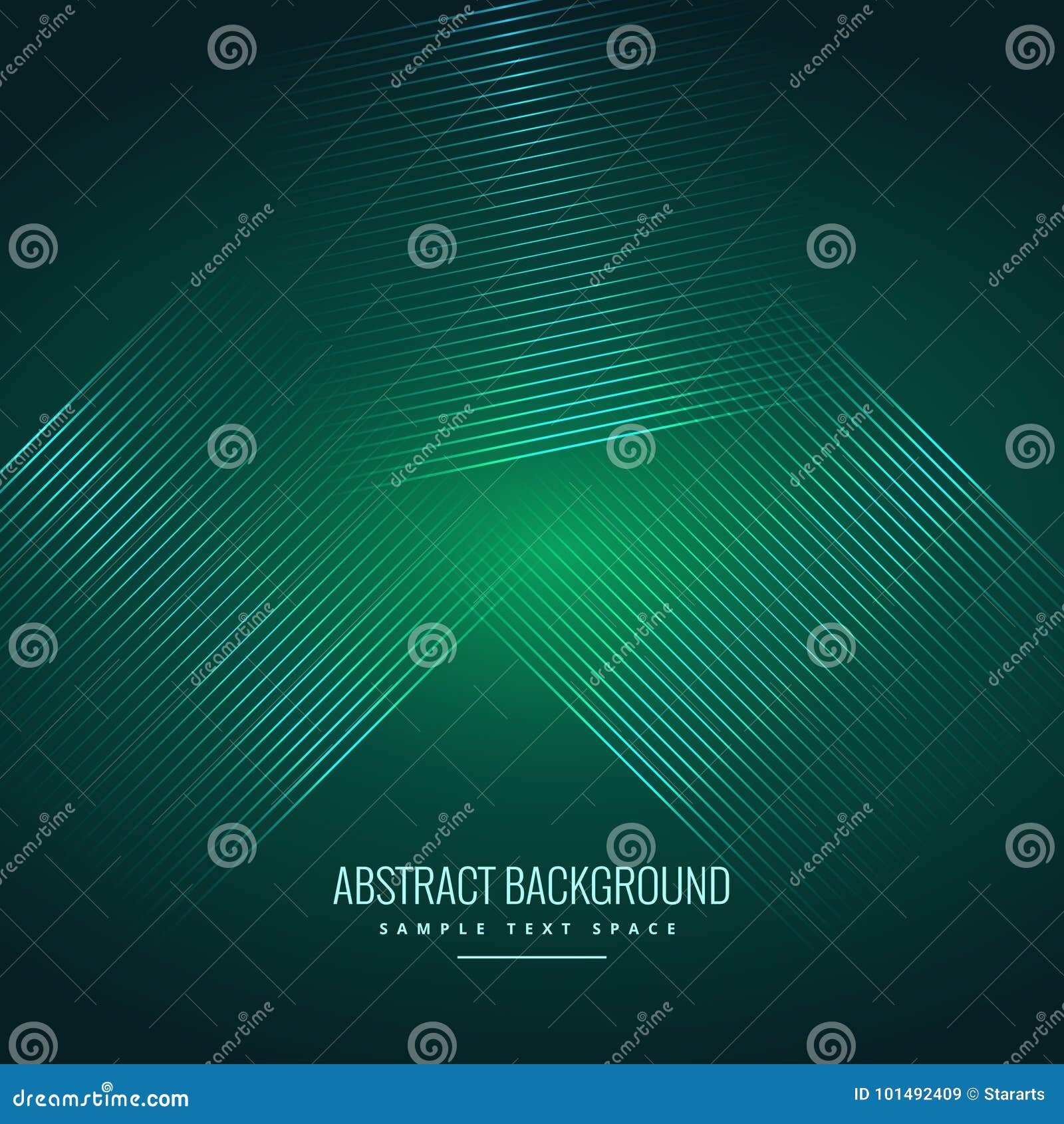 Green Background with Abstract Shiny Lines Stock Vector - Illustration ...