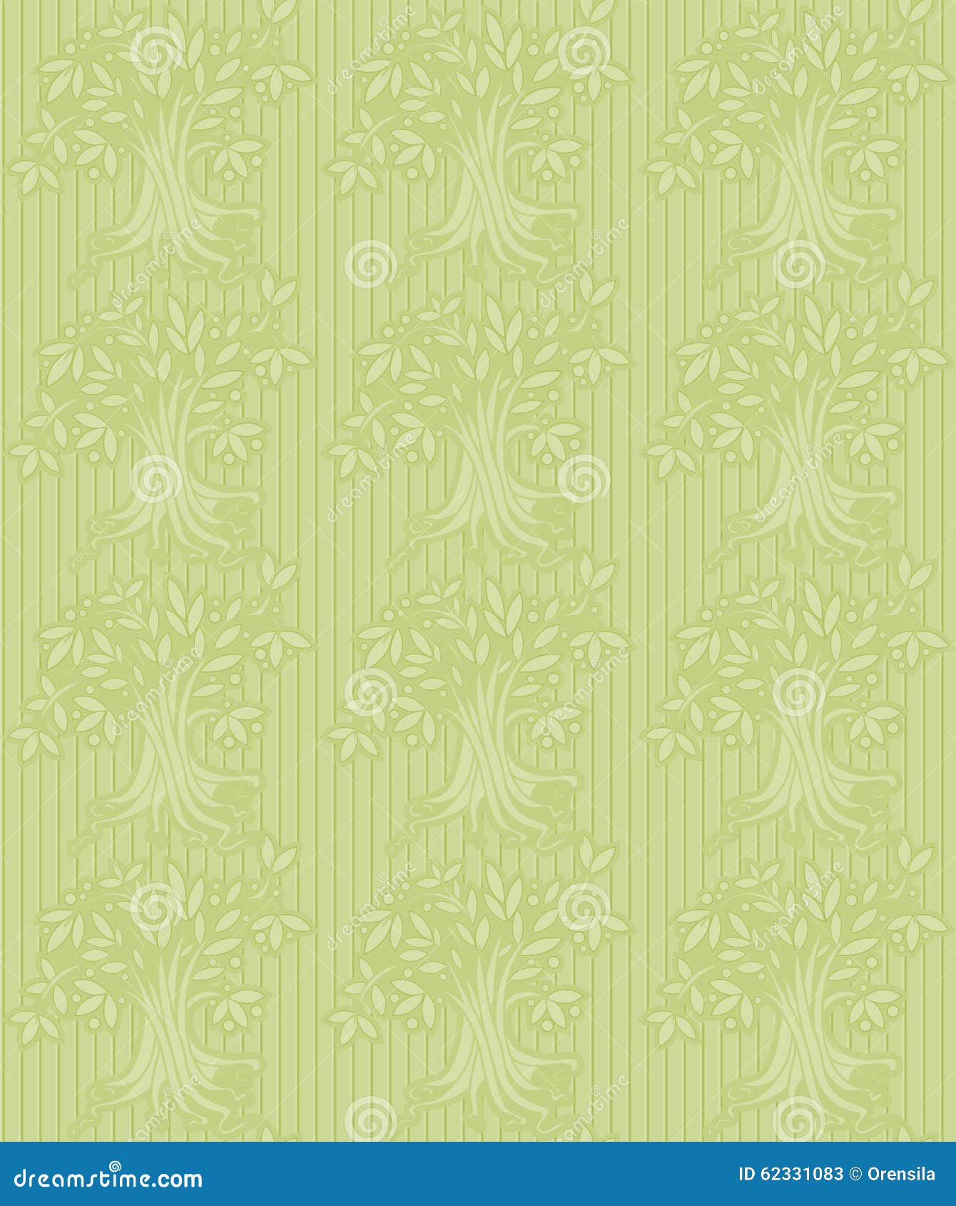 Green Background with Abstract Tree Stock Vector - Illustration of tree ...