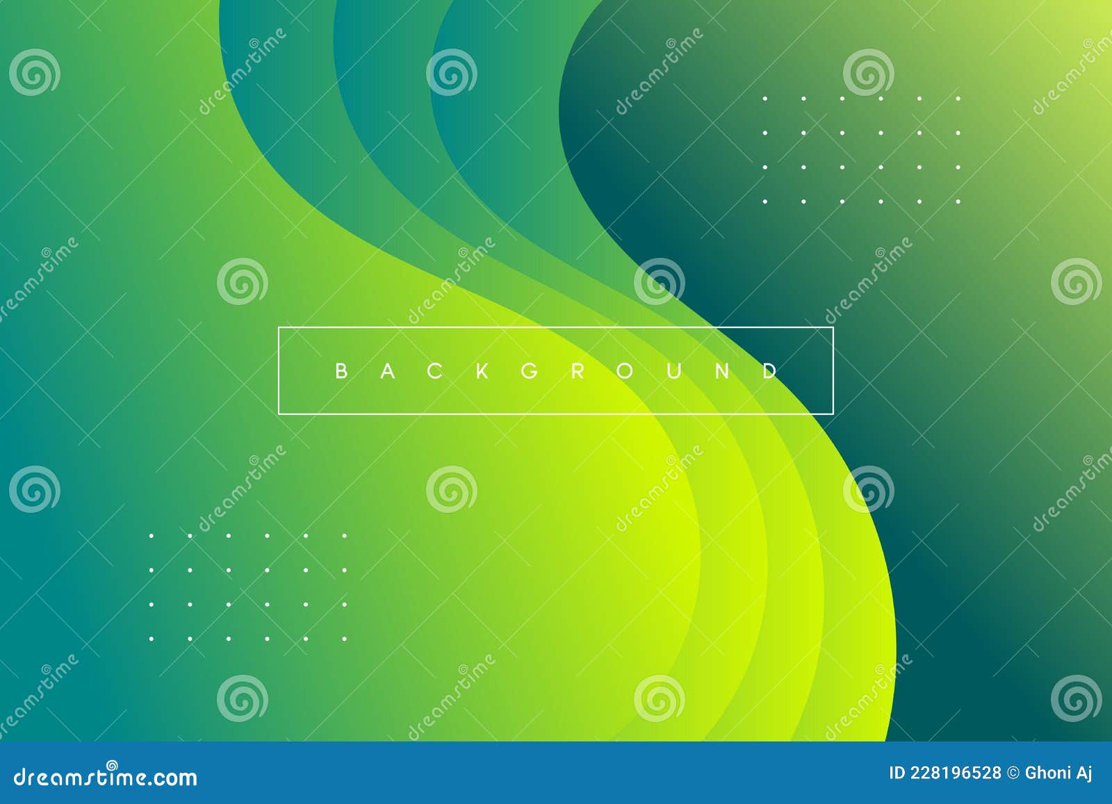 Green Abstract Background Wave Style Stock Vector - Illustration of ...