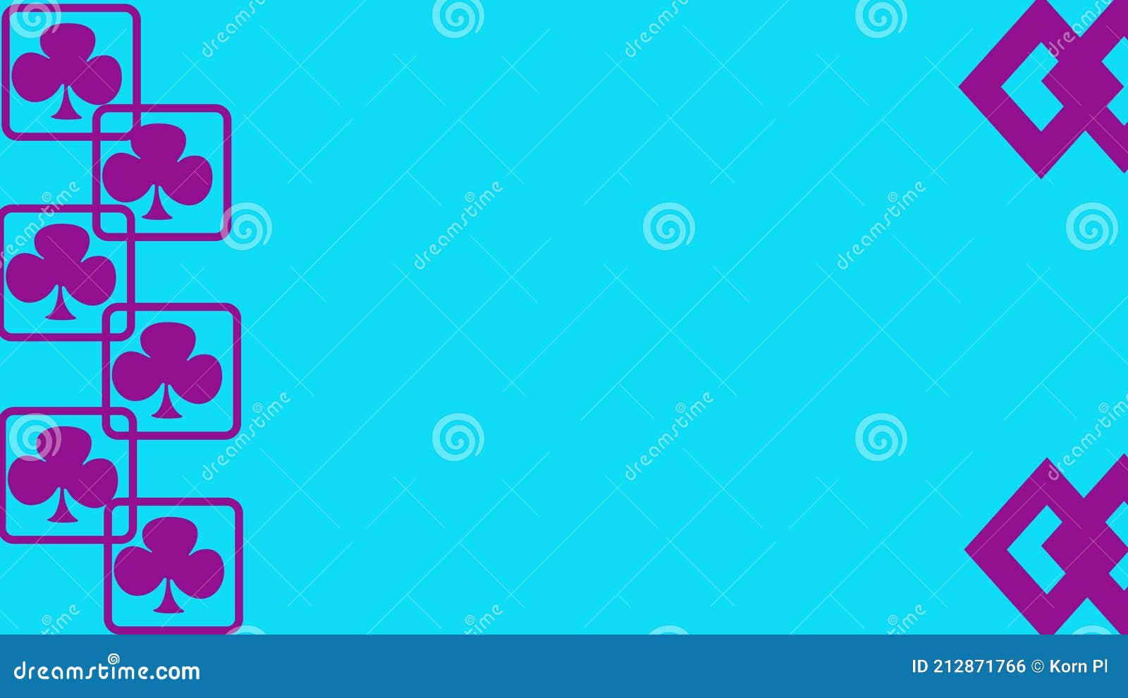 Green Background with Clubs Shape Stock Illustration - Illustration of ...