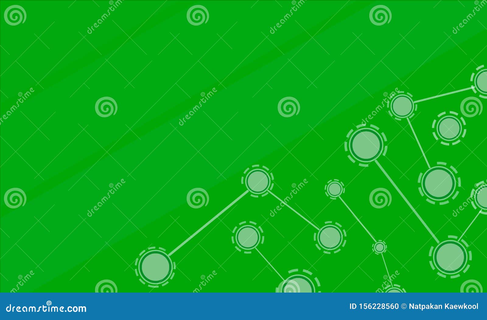 Green Background Connection is Connected To a Cog Stock Illustration ...