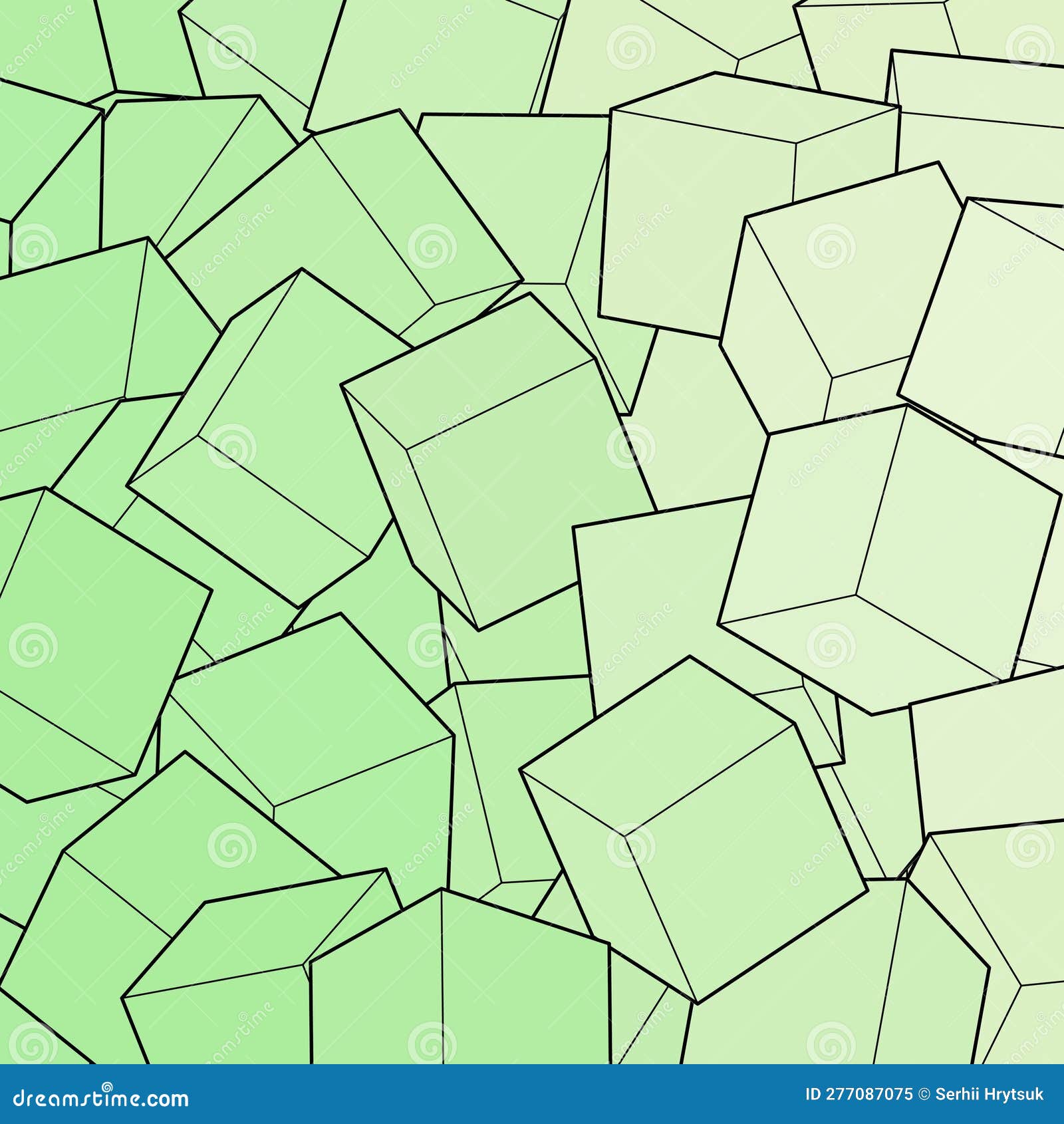 Green Background from Cubes. Background Template. Eps 10 Stock ...