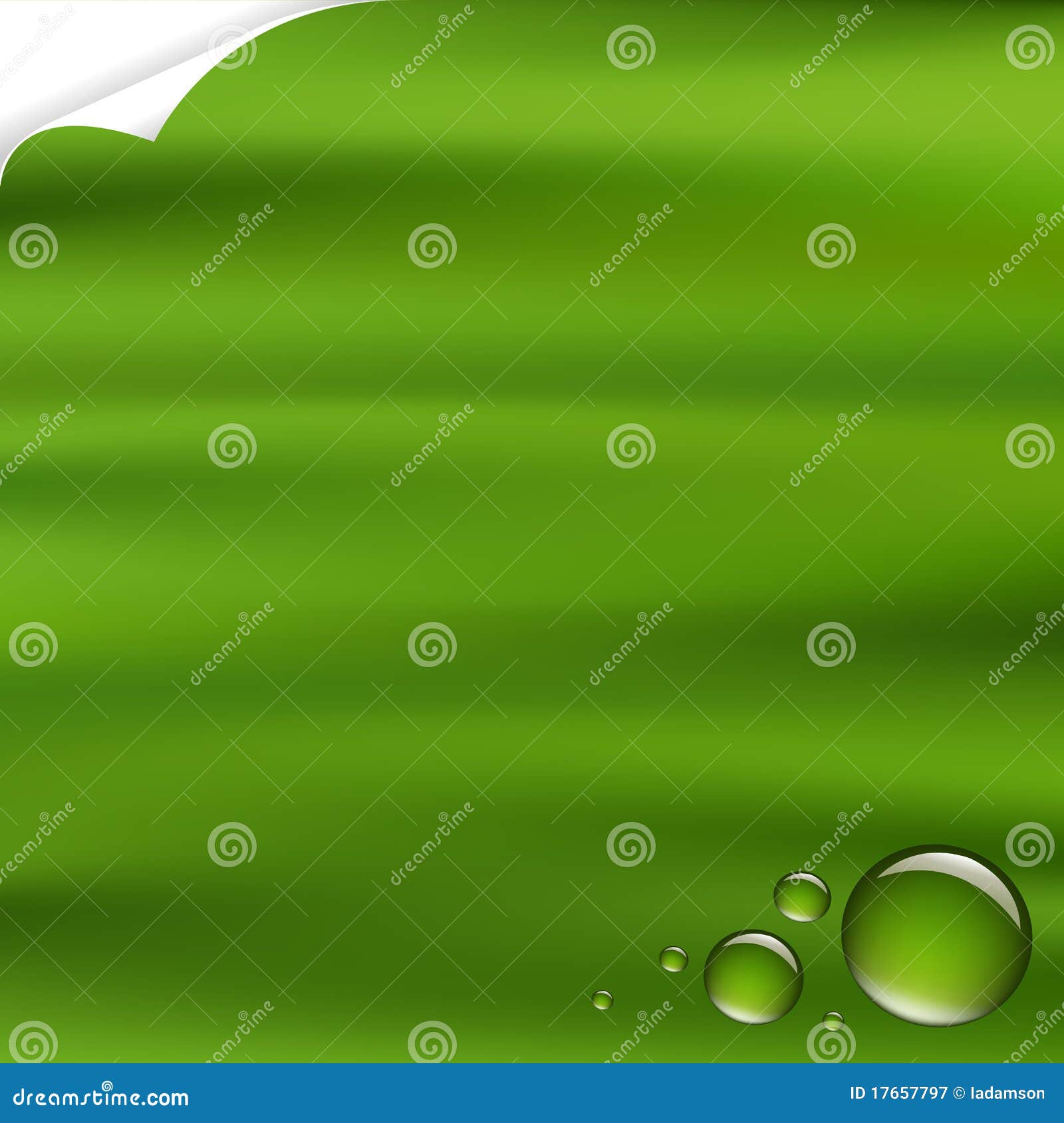 Green Background with Drops. Vector Stock Vector - Illustration of ...