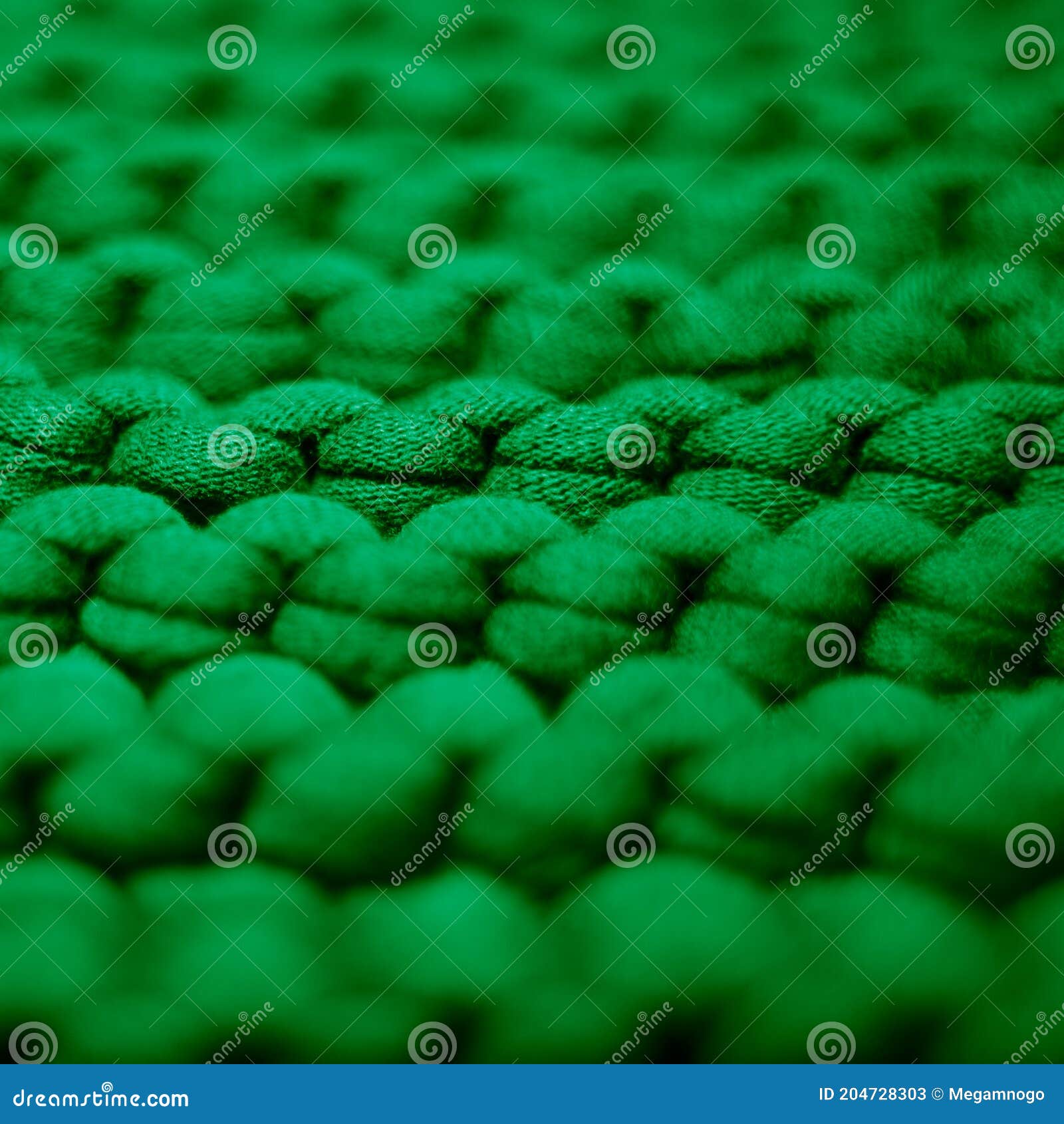 Green Background Large Knitted Thread Pattern Stock Image - Image of ...