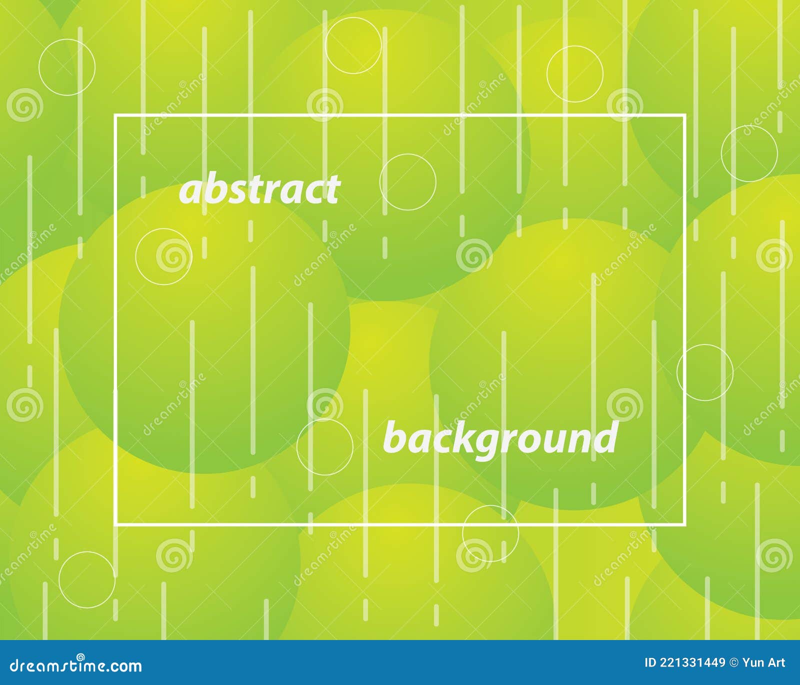 Green Background Logo Design with Ball Motif Stock Illustration ...