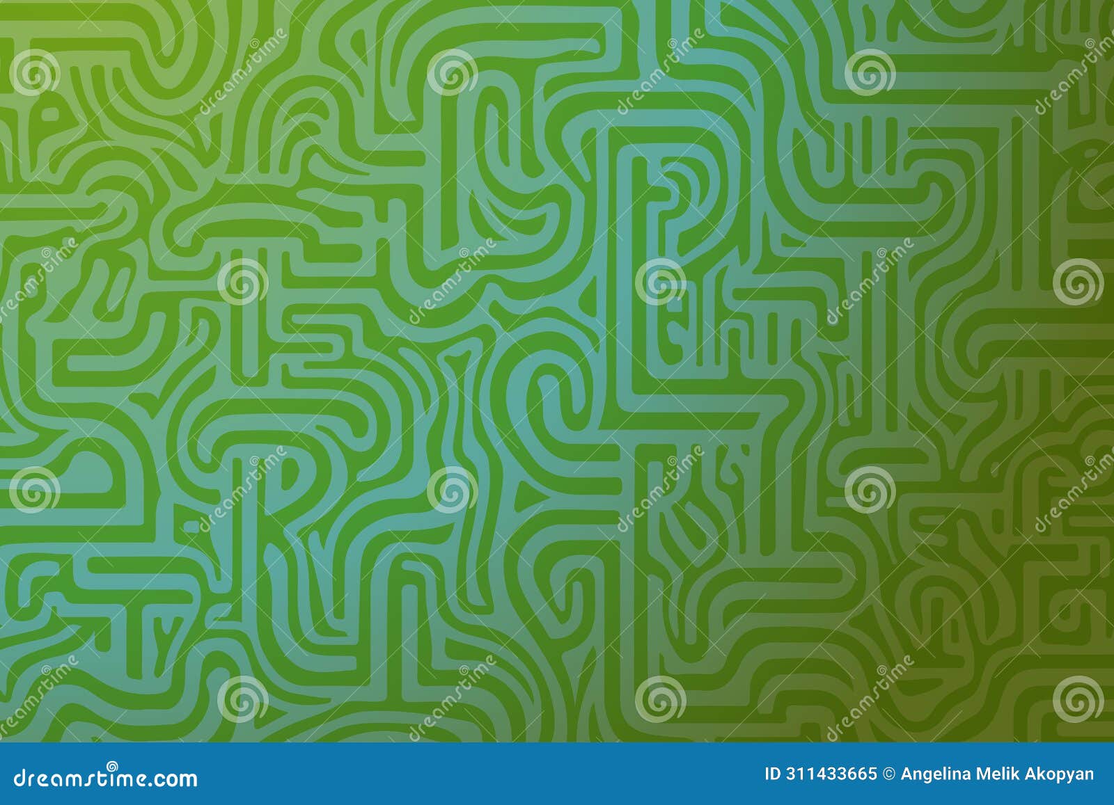 Green Background with Maze Pattern Stock Vector - Illustration of ...