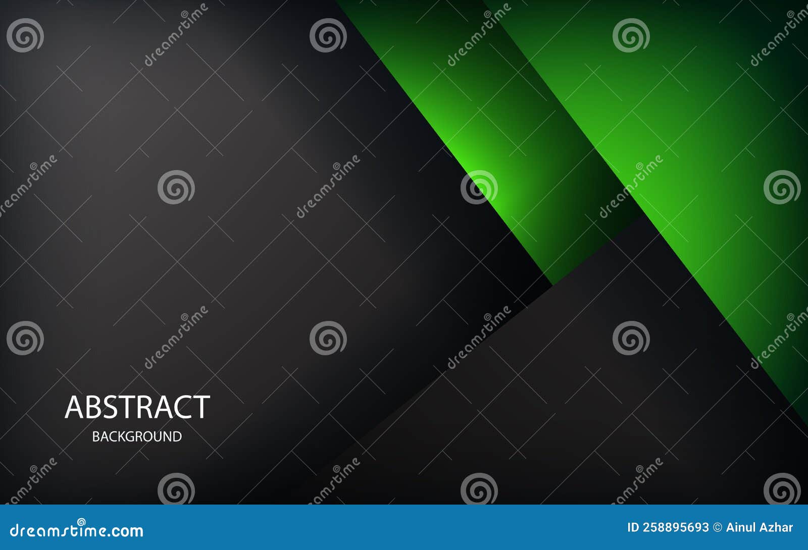 Green Background Overlap Dimension Grey Vector Illustration Message ...