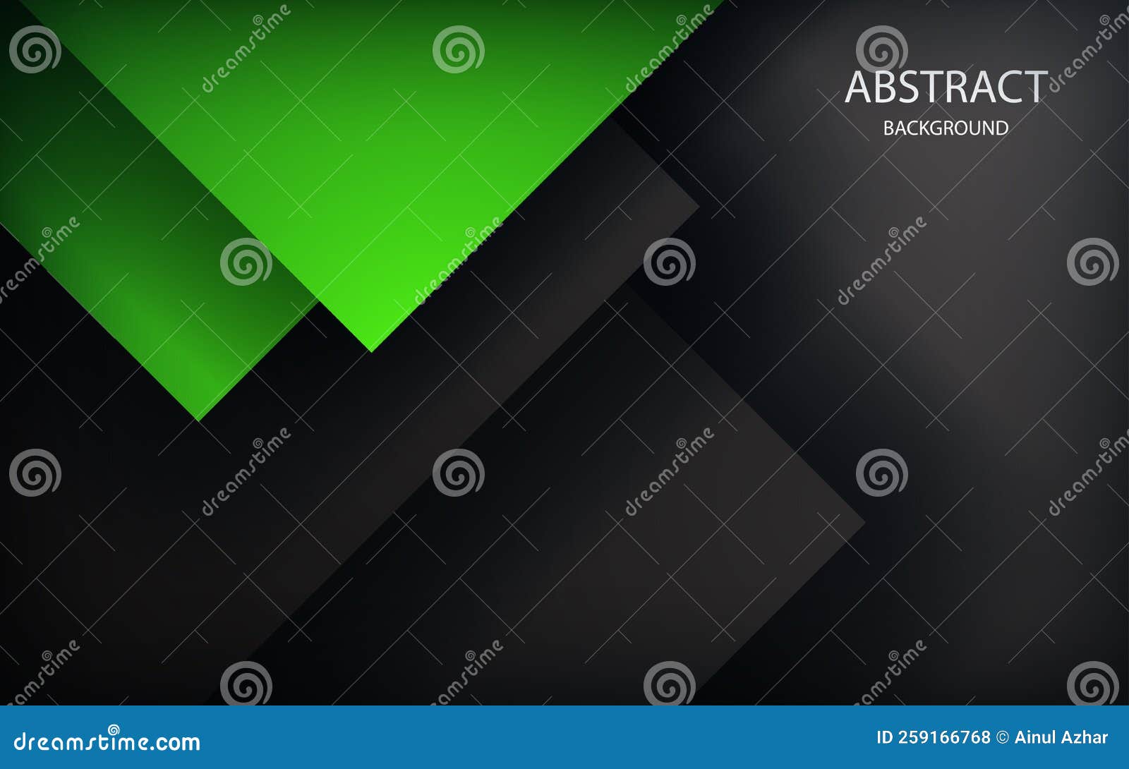 Green Background Overlap Dimension Grey Vector Illustration Message ...