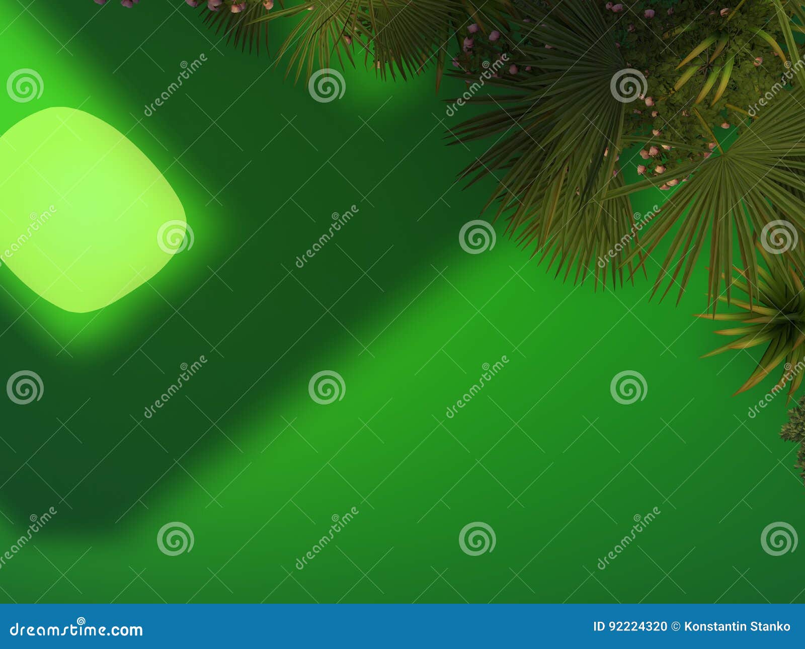 Green Background with Reflections Stock Illustration - Illustration of ...
