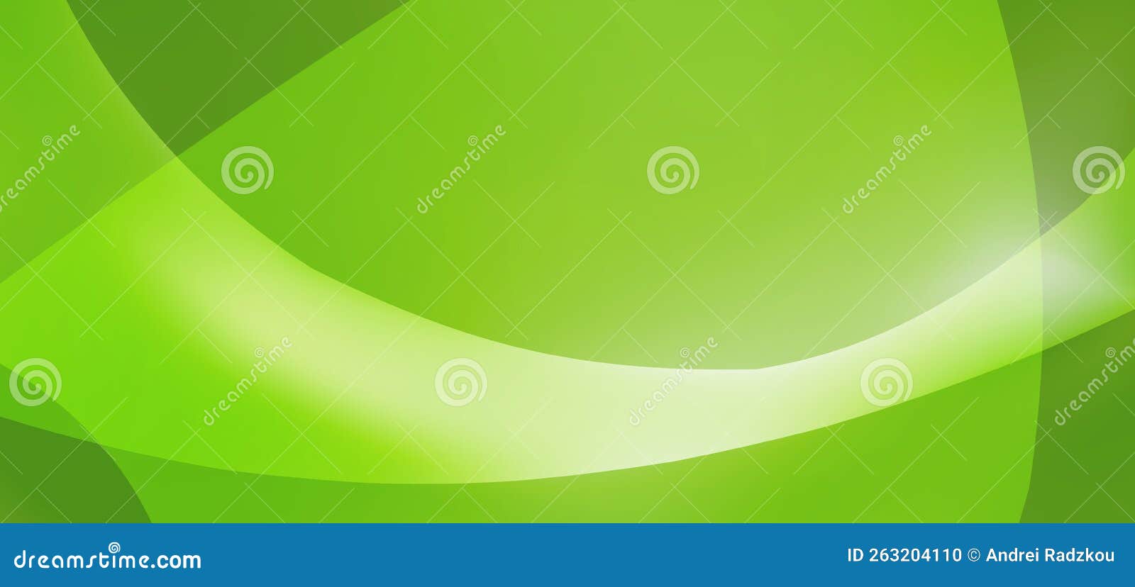Green Background with Rounded Translucent Shapes. Vector Graphics Stock ...