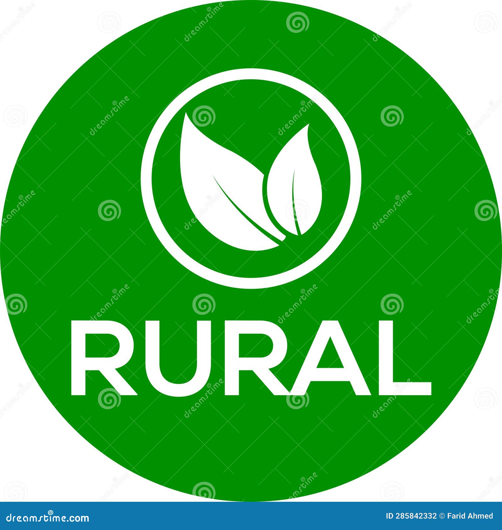 Green Background Rural Logo,rural Vector Logo Stock Vector ...