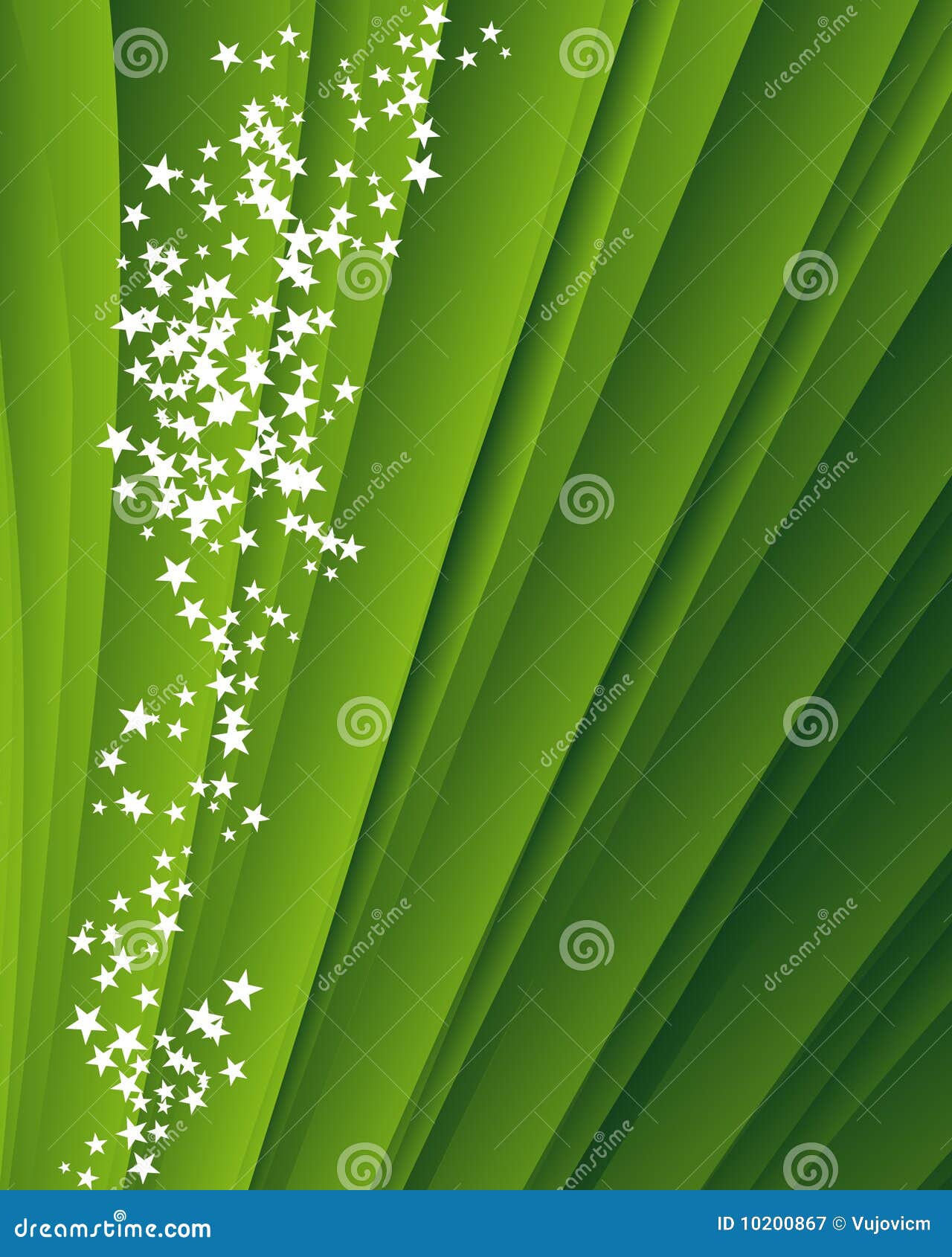Green Background with Stars Stock Vector - Illustration of tone ...