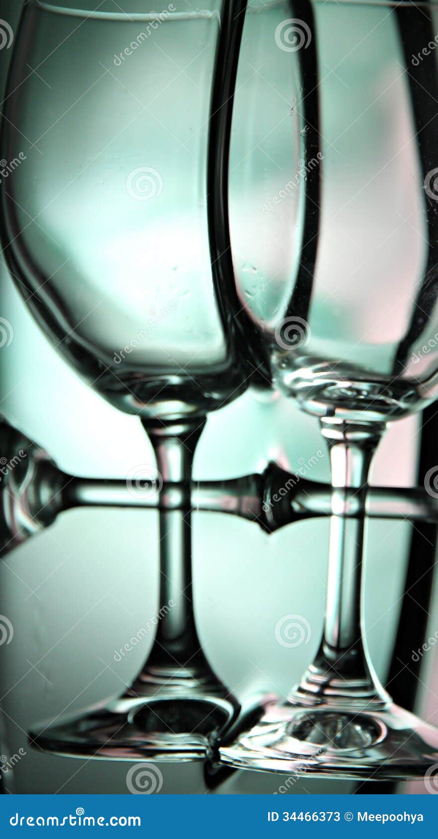 Green Background of Wine Glass this Front. Stock Image - Image of ...