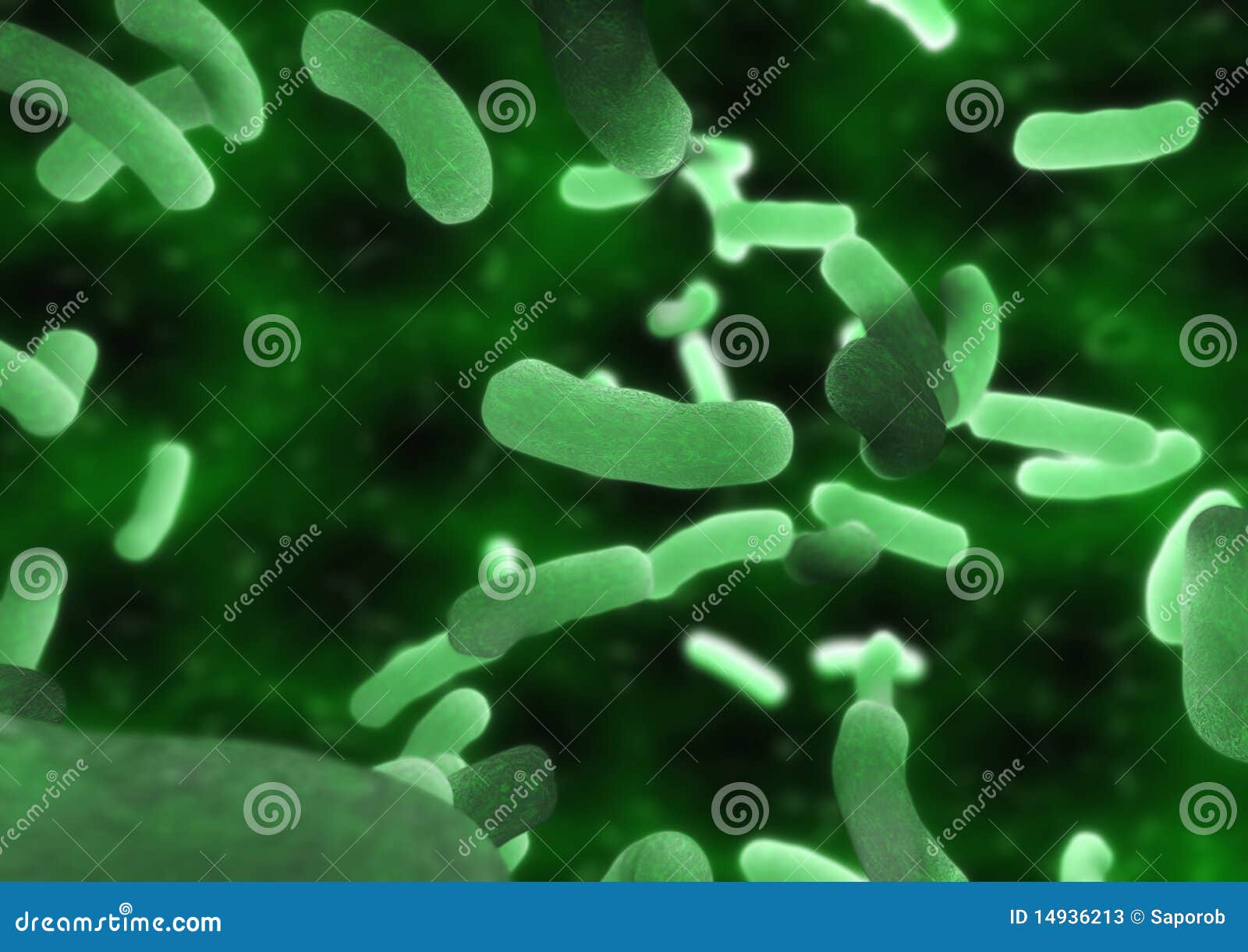 Green bacteria stock illustration. Illustration of ecology - 14936213