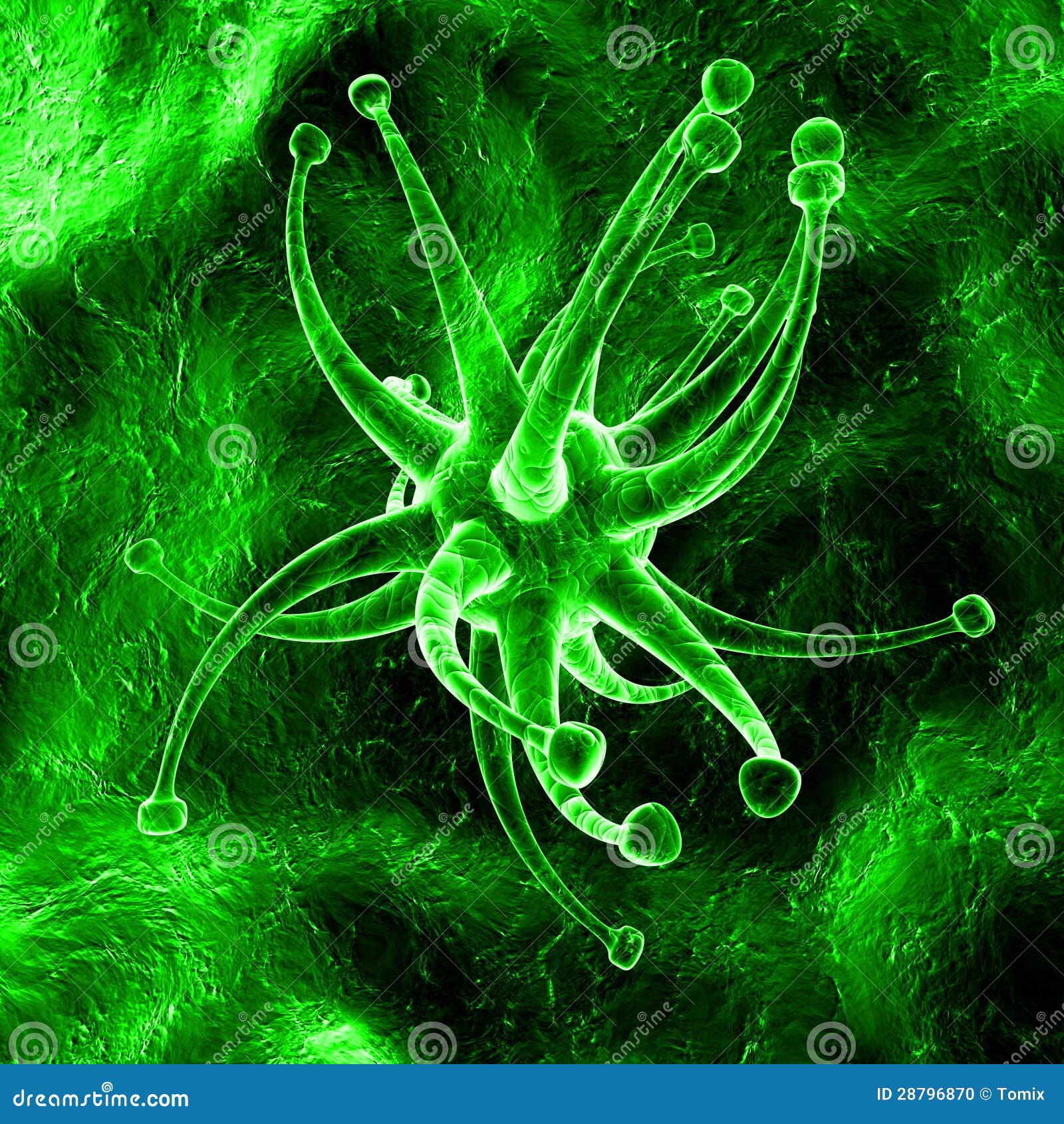 Green bacteria stock illustration. Illustration of illness - 28796870