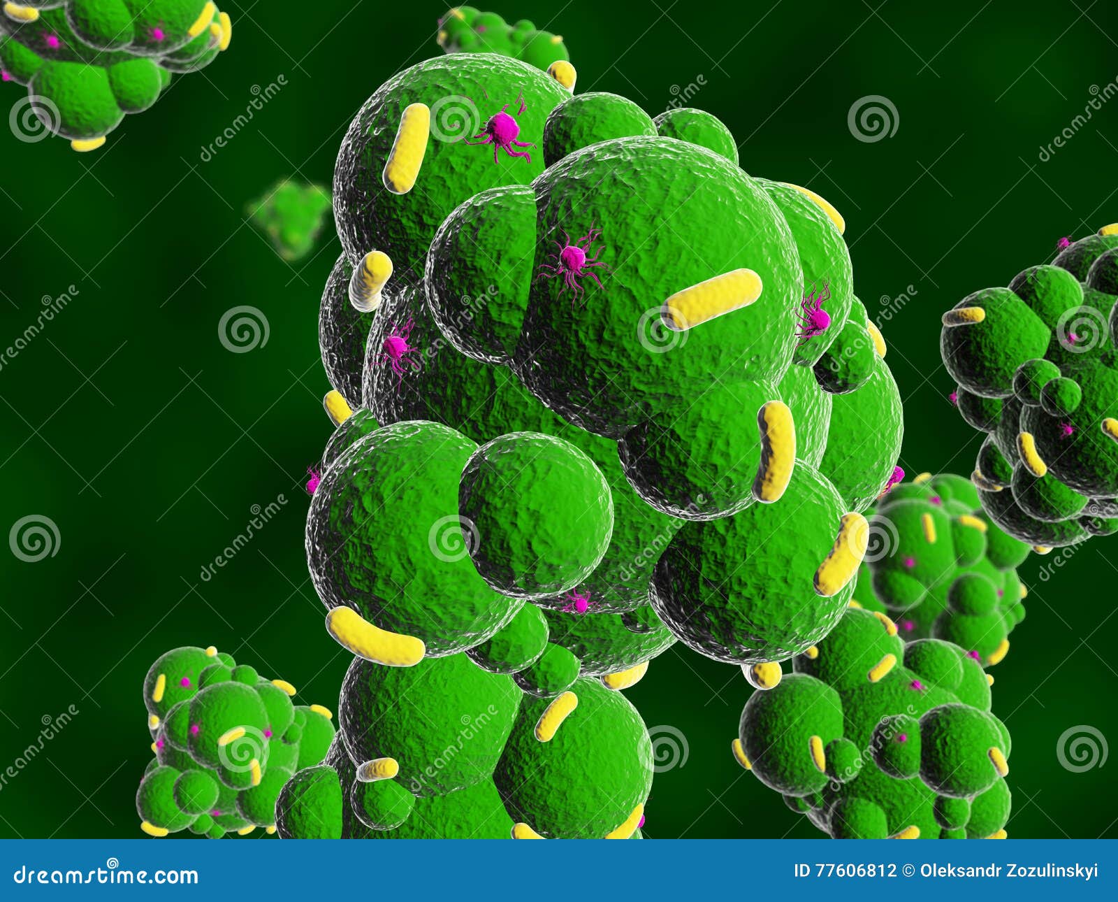 Bacteria Spheres 3d Illustration | CartoonDealer.com #32893707