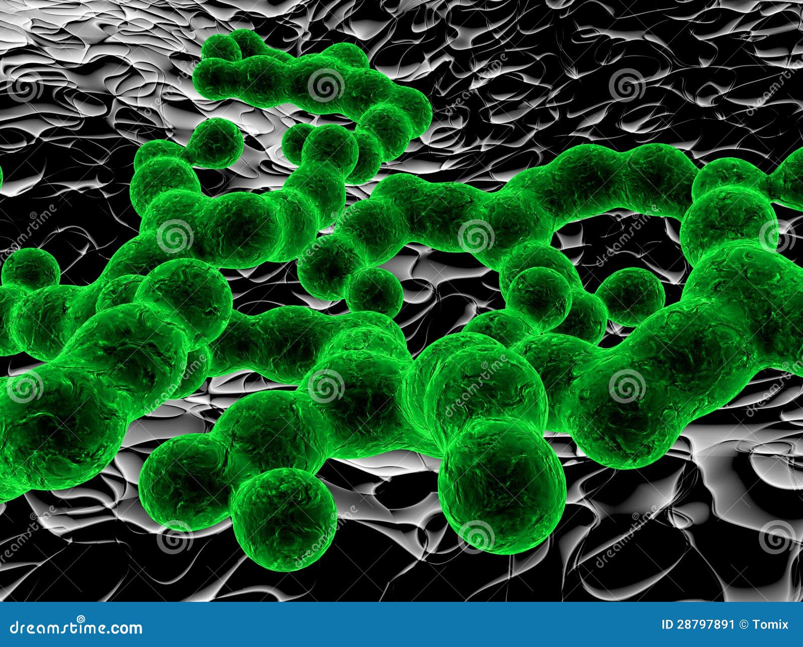 Green bacterias stock illustration. Illustration of microbes - 28797891