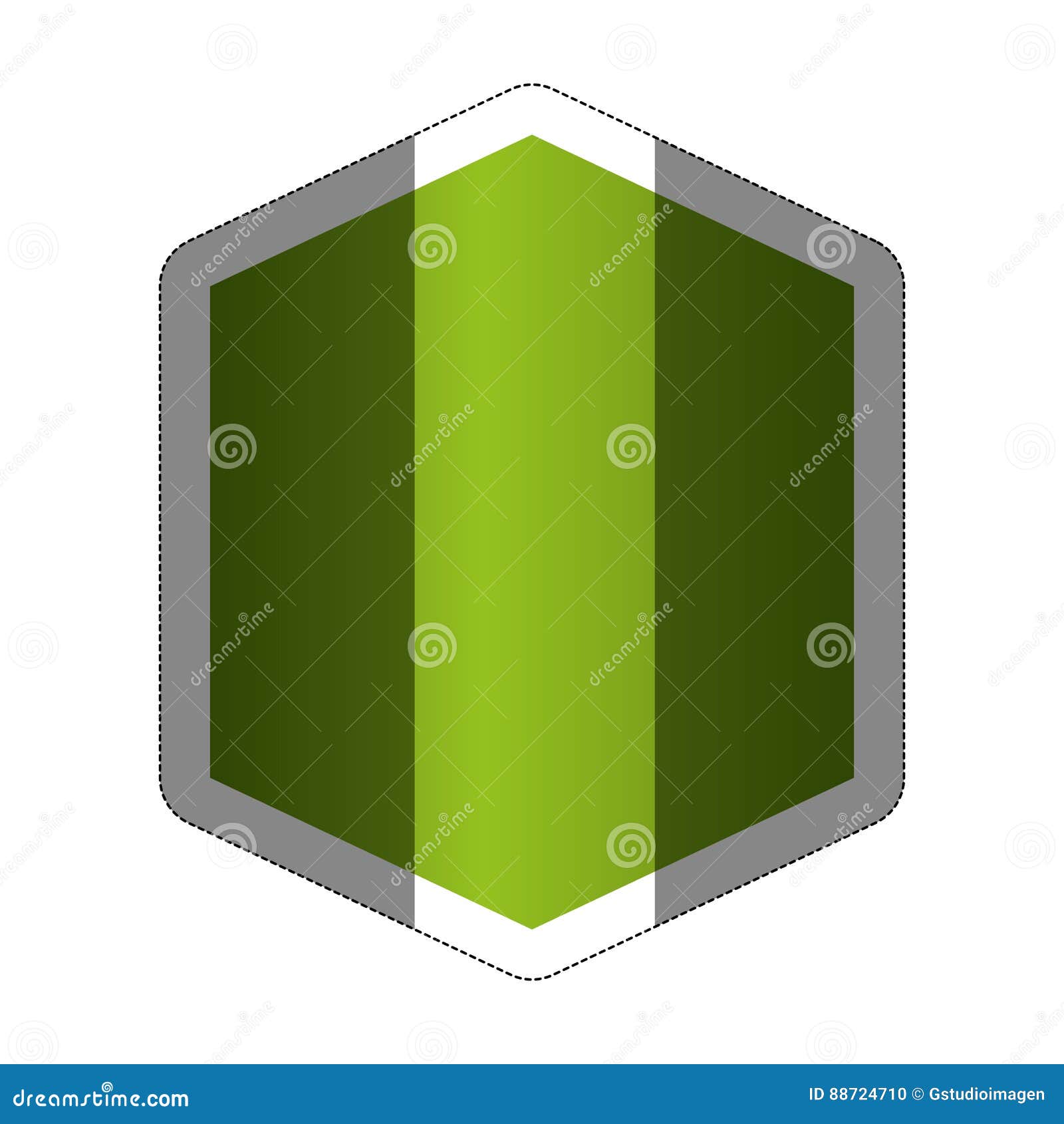 Green badge icon stock vector. Illustration of emblem - 88724710
