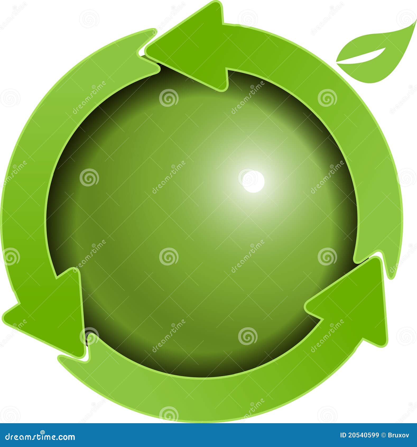 Green ball stock vector. Illustration of environment - 20540599