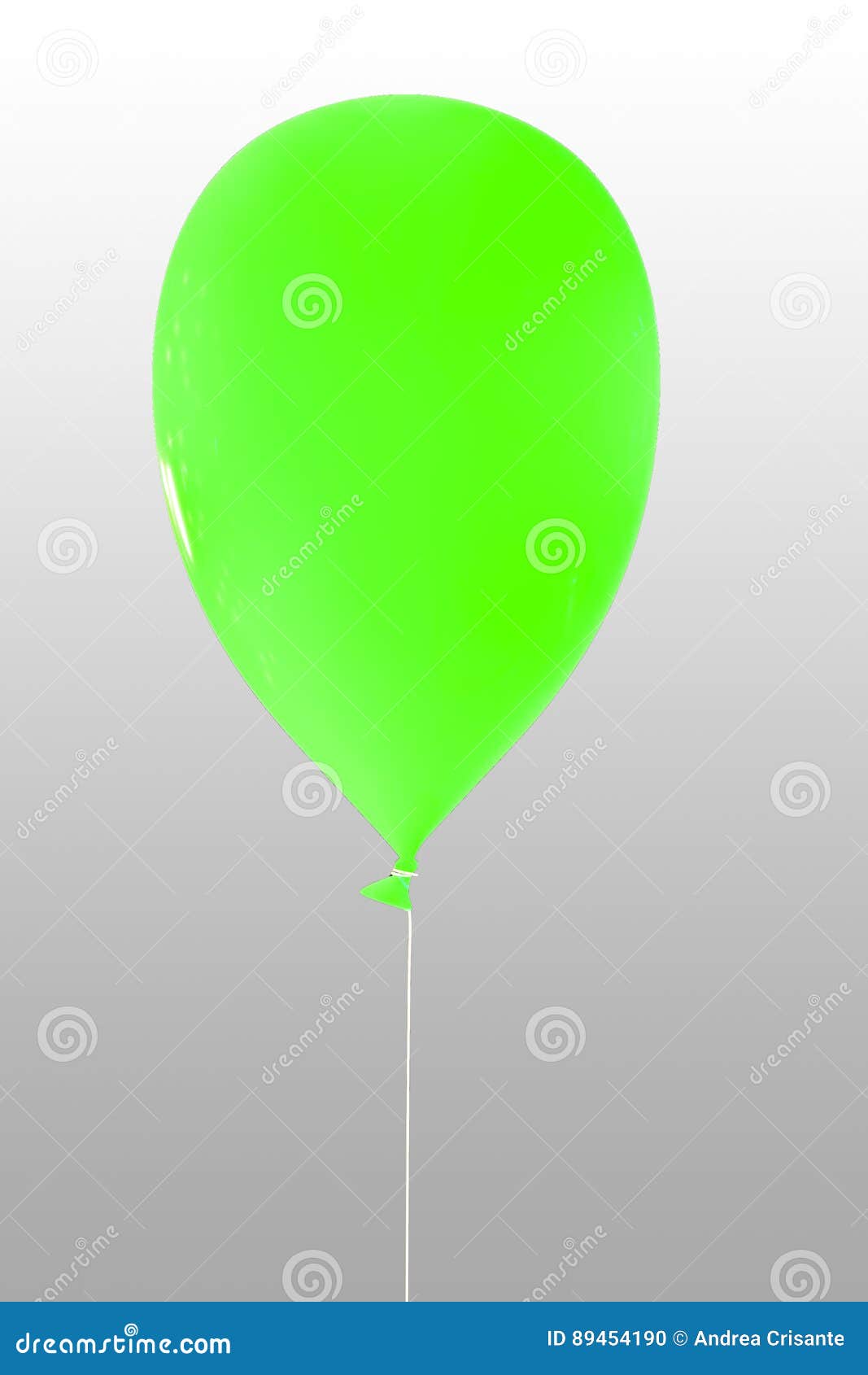 Green balloon stock illustration. Illustration of white - 89454190