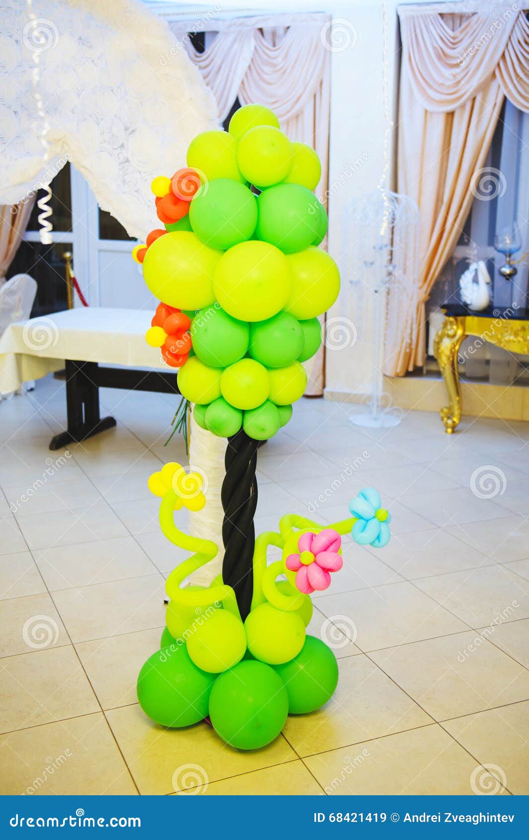 Air Balloon And Tree Royalty-Free Stock Photography | CartoonDealer.com ...