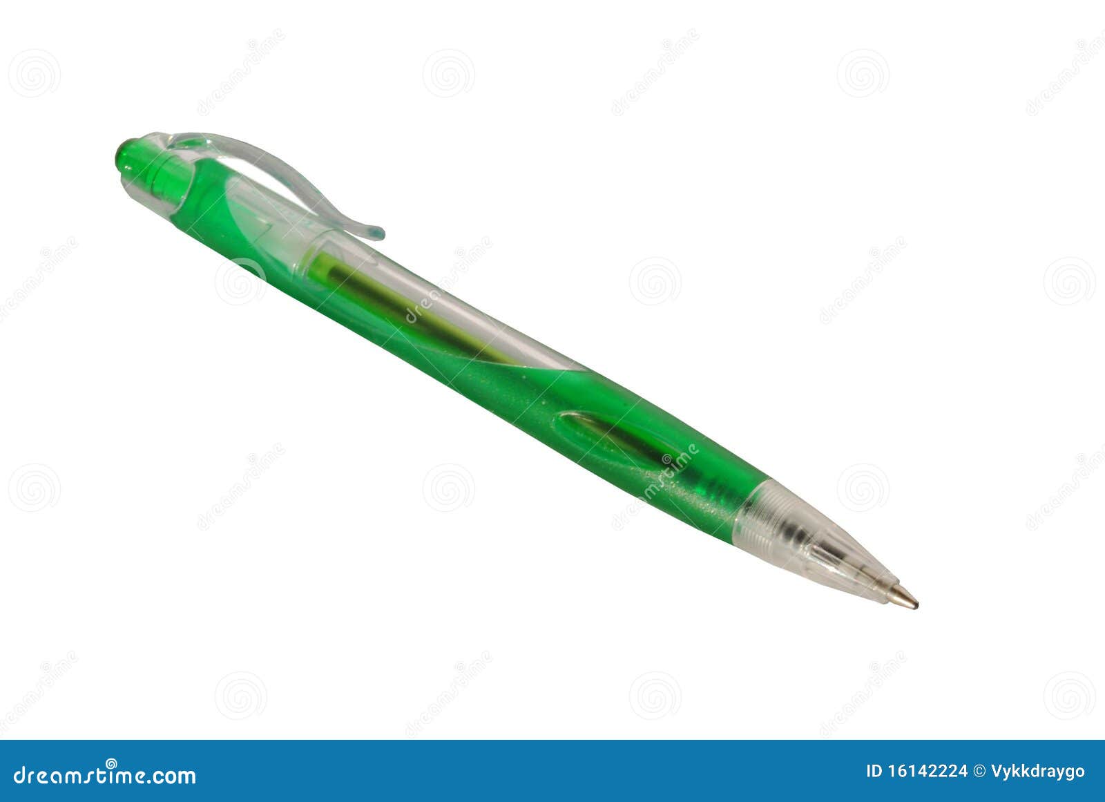Green Ballpoint Pen stock photo. Image of business, green - 16142224