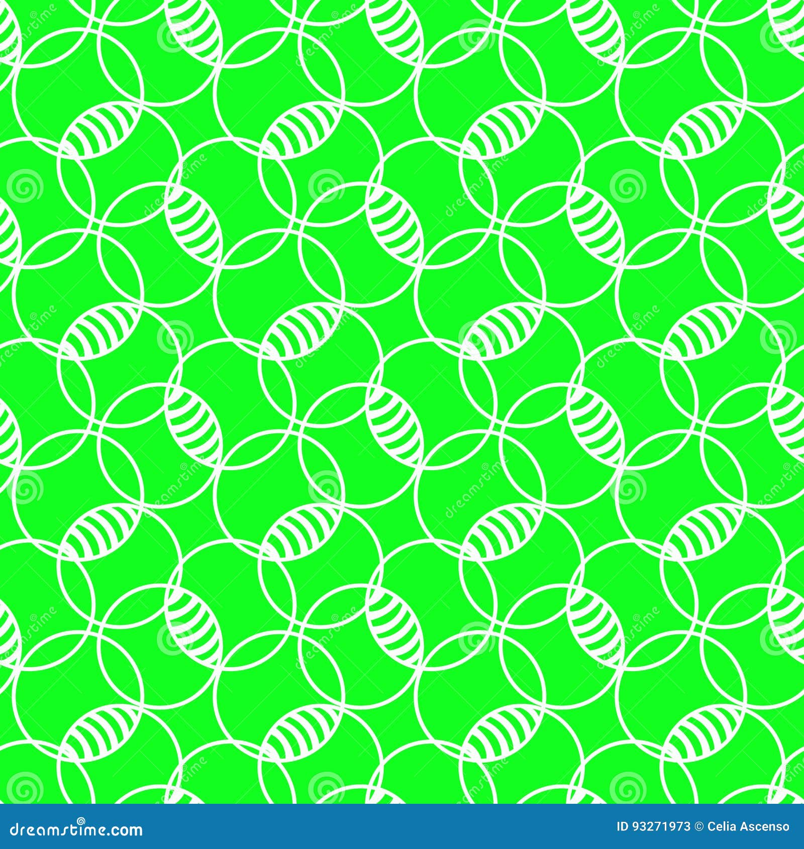 Green Balls Seamless Pattern Background Stock Illustration ...