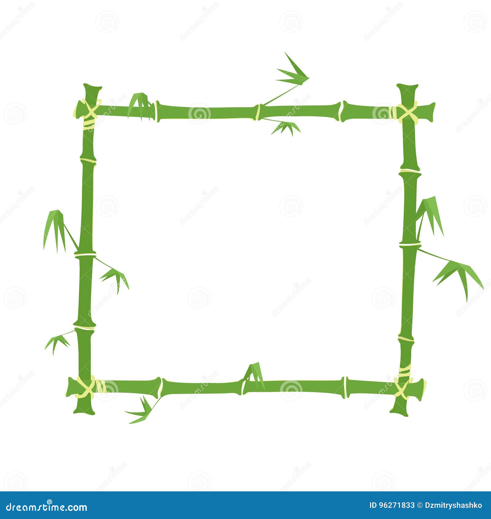 Bamboo Border Frame, With Transparent Background For Spring Vibes ...