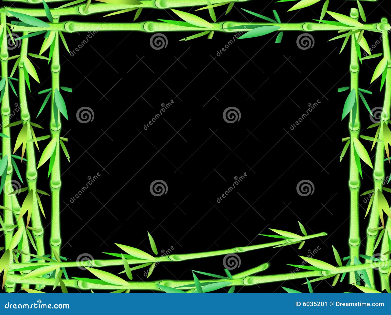 Green Bamboo frame stock illustration. Illustration of backdrop - 6035201