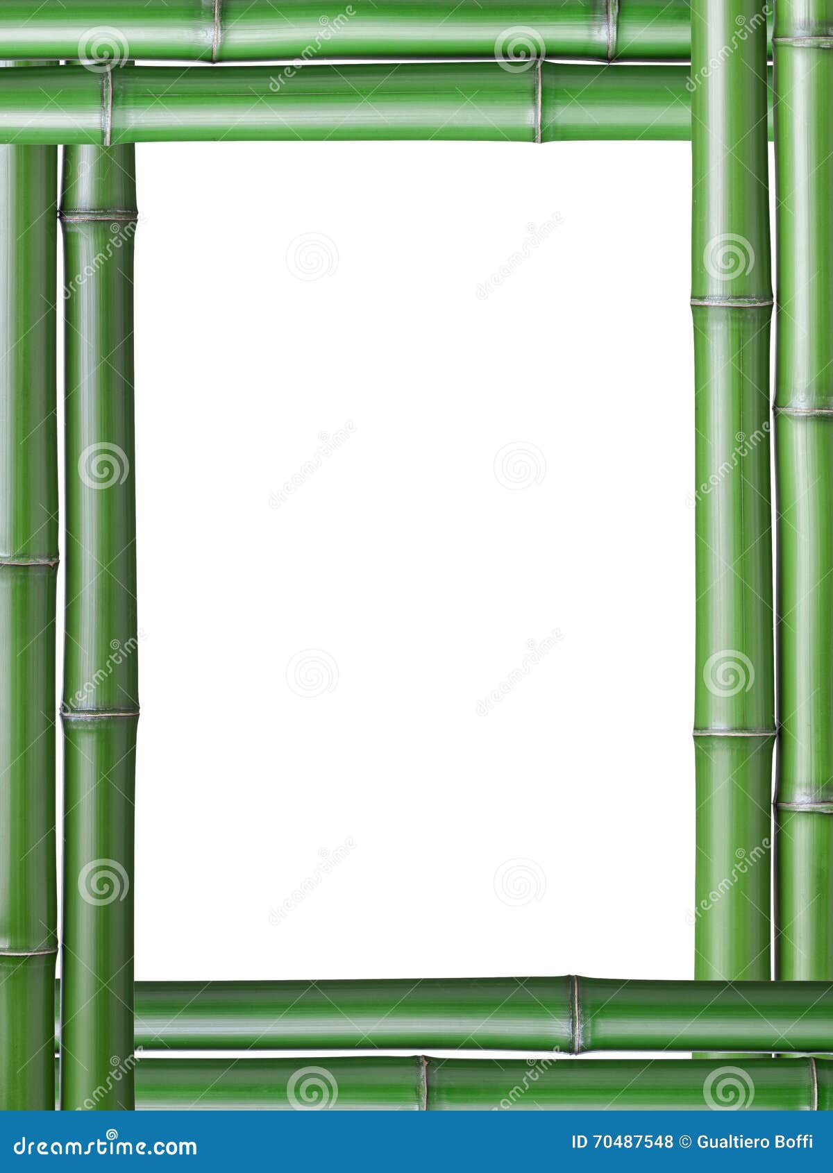 Green bamboo frame stock photo. Image of decoration, isolated - 70487548