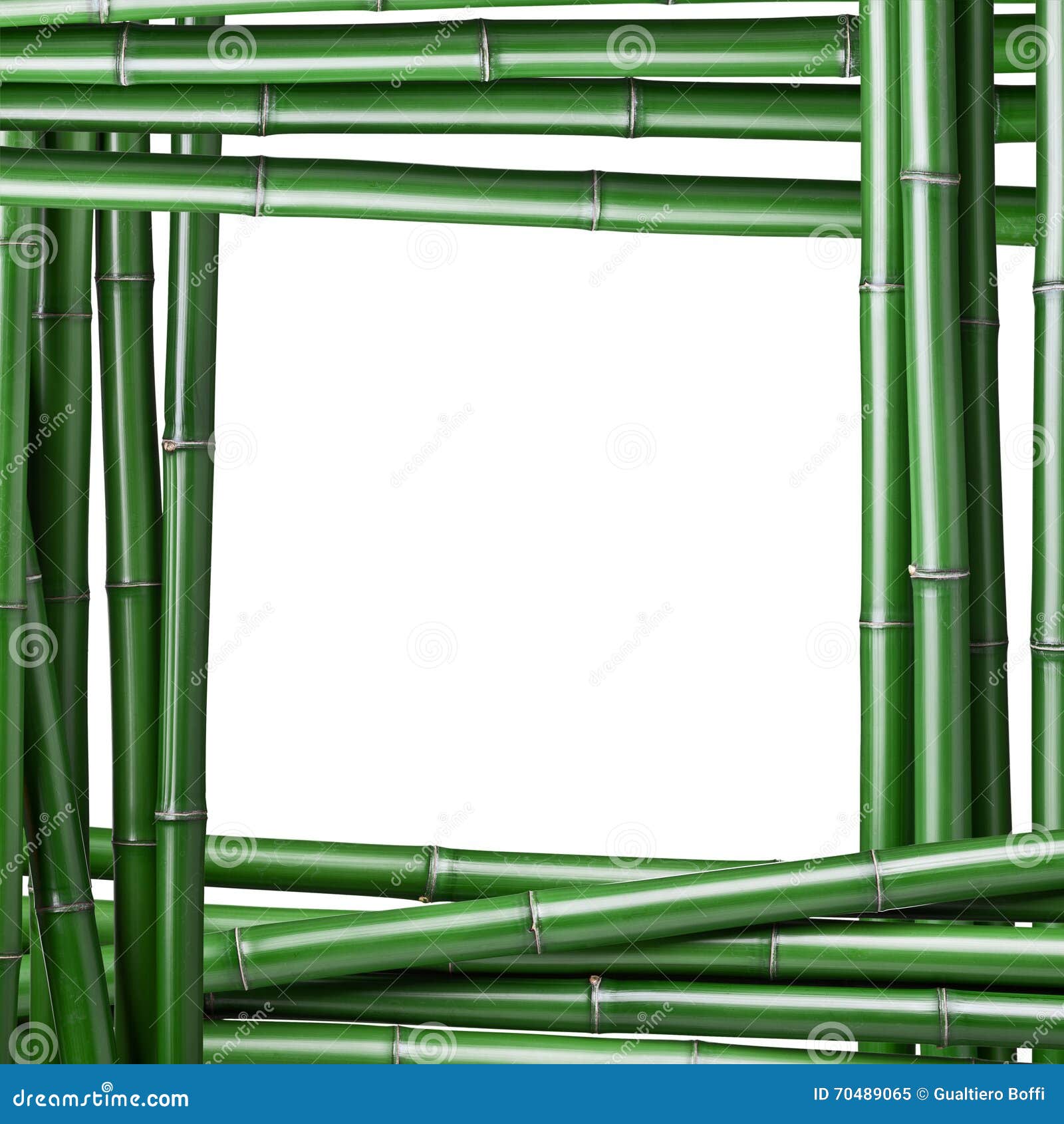 Green bamboo frame stock image. Image of isolated, bamboo - 70489065