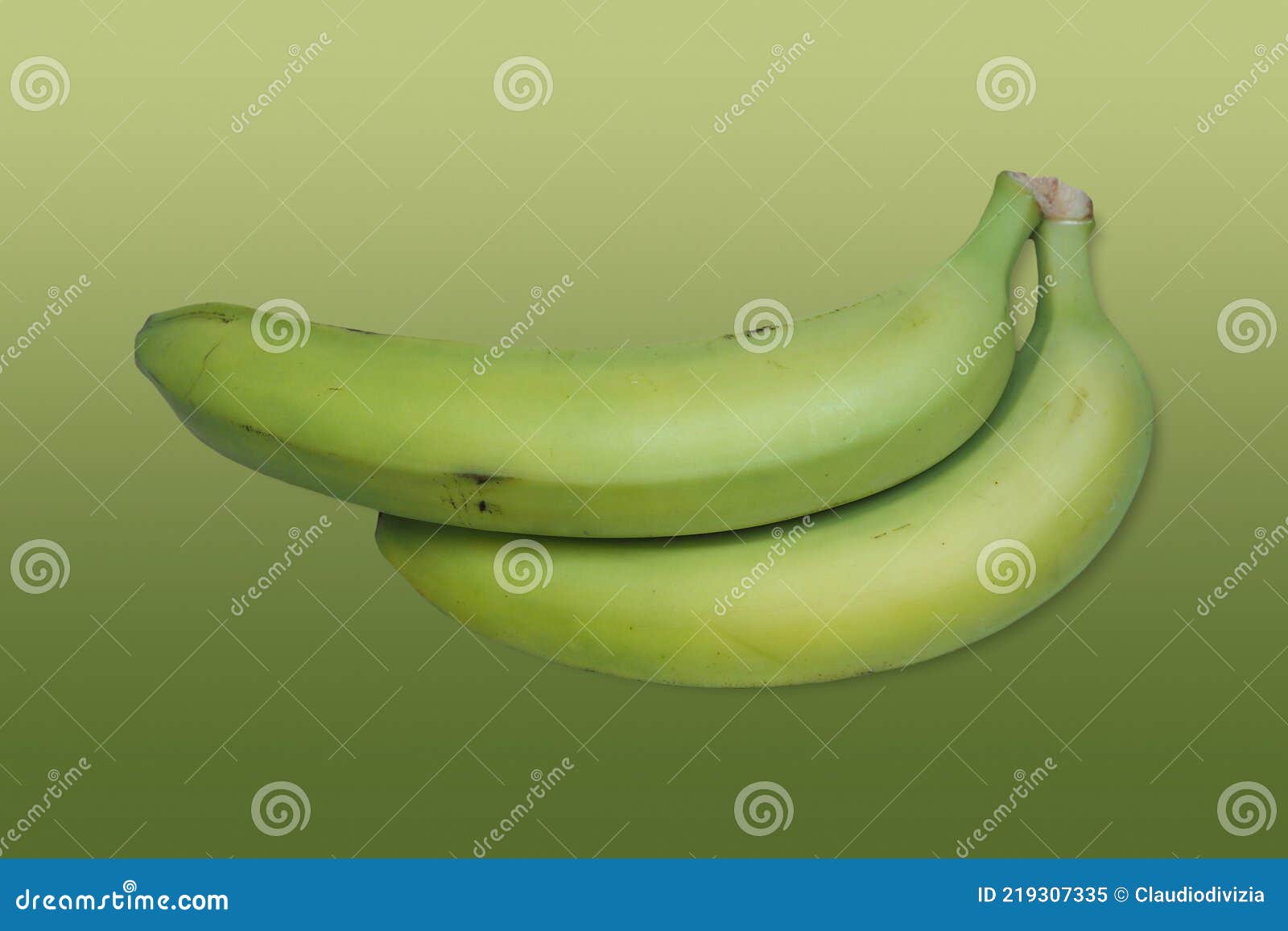 Green Banana Over Matching Colour Stock Image - Image of vegan, banana ...
