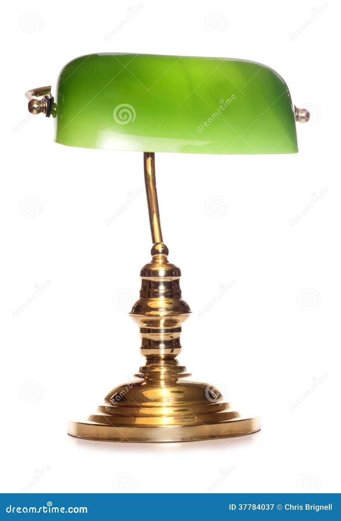 Green bankers lamp stock image. Image of desk, manly - 37784037