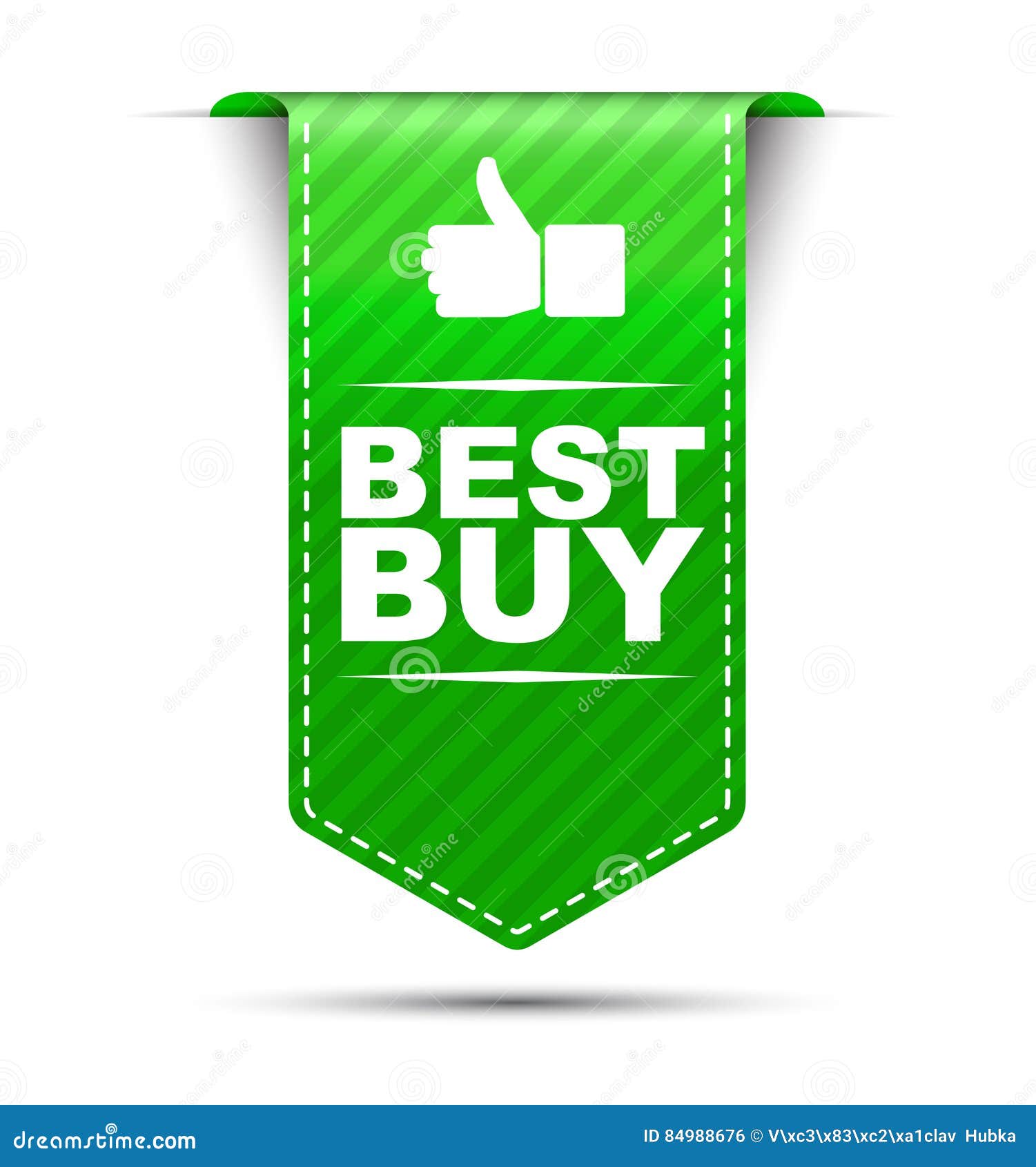 Green Banner Design Best Buy Stock Illustration - Illustration of icon ...
