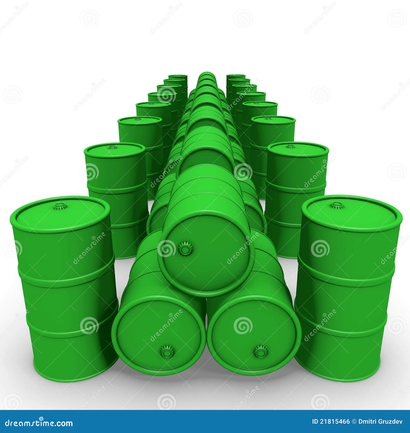 Green barrels group stock illustration. Illustration of ecology - 21815466