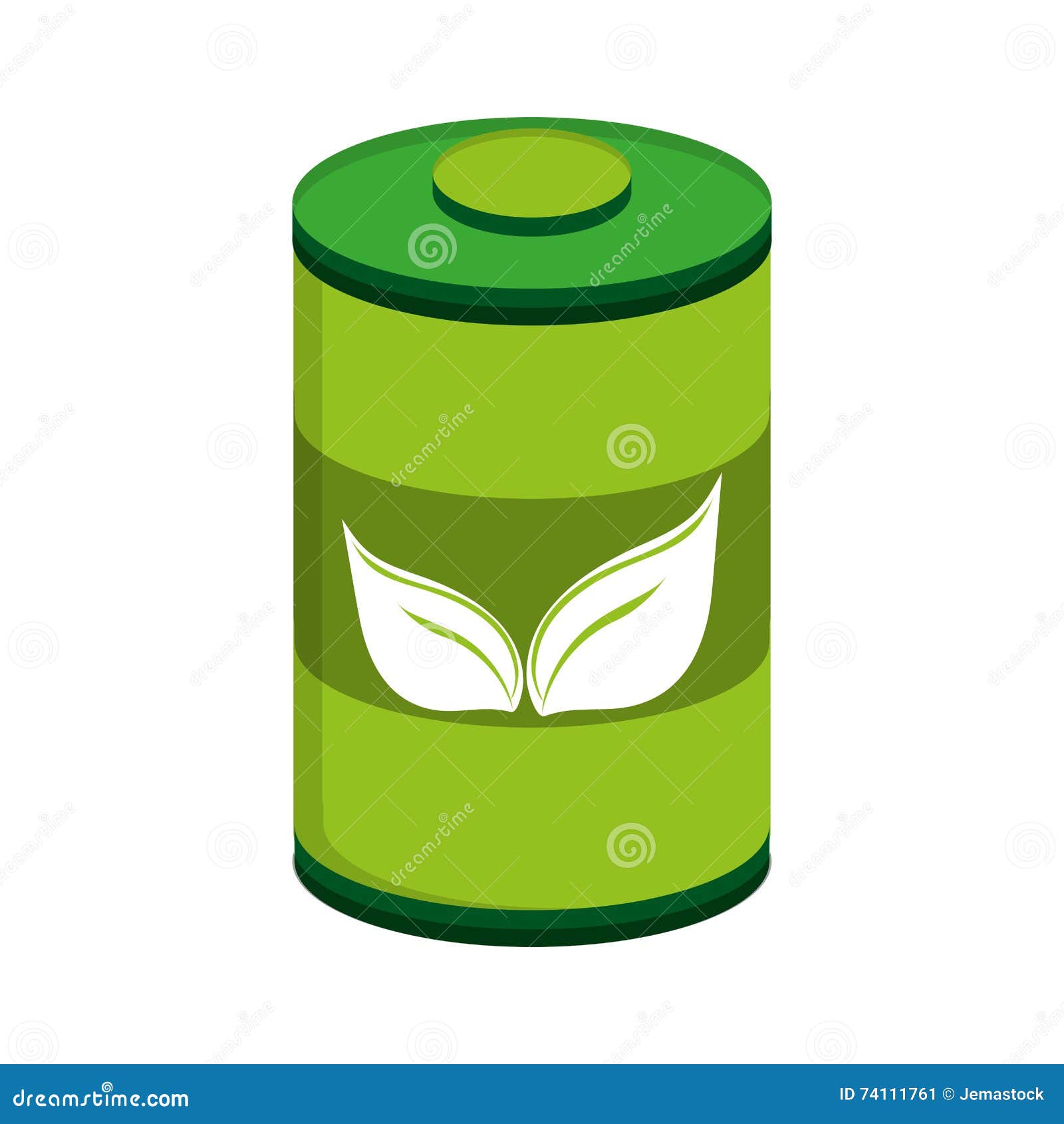 Green battery leaf, leaves stock illustration. Illustration of leaf ...