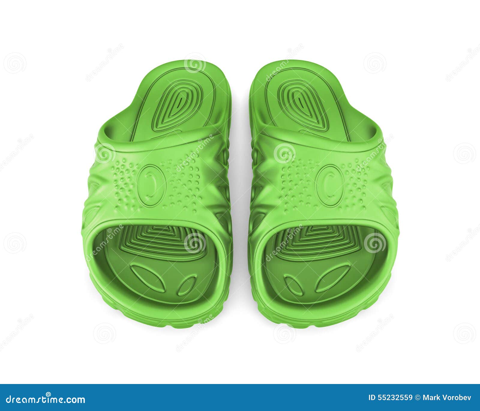 Crocs Isolated On A White Background. Beach Sandals.Hand Drawn Vector ...