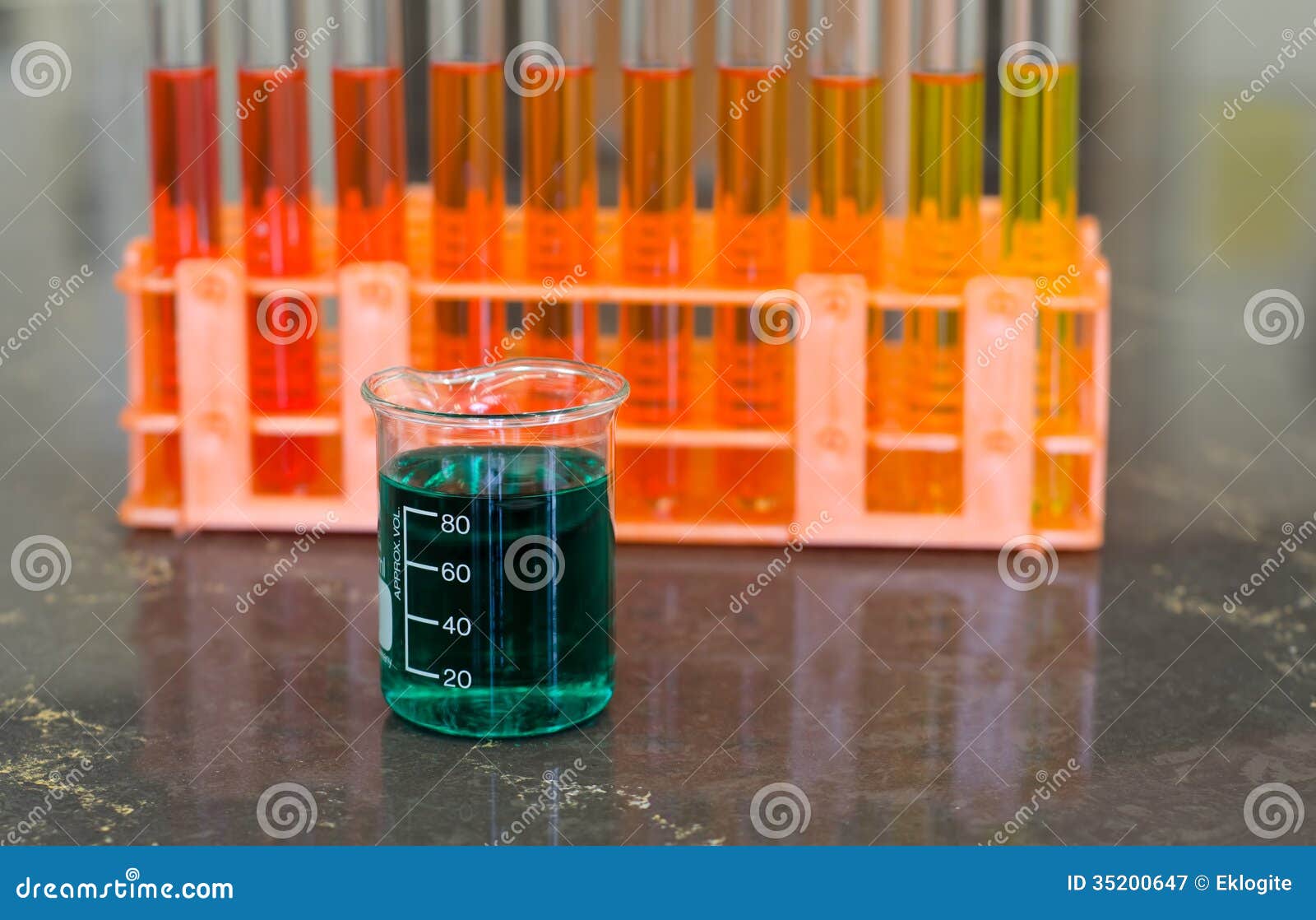 Green Beaker stock image. Image of beaker, reagent, education - 35200647