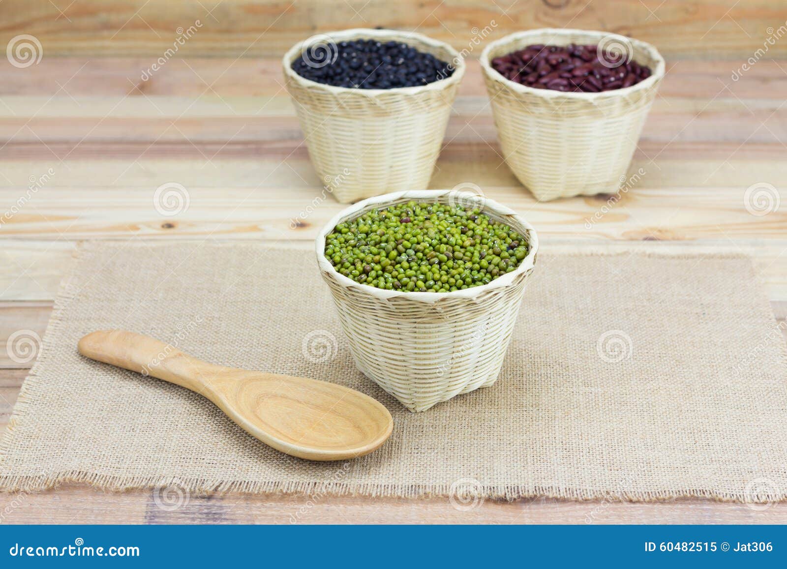 Green Bean in Bamboo Basket Stock Image - Image of bean, fresh: 60482515